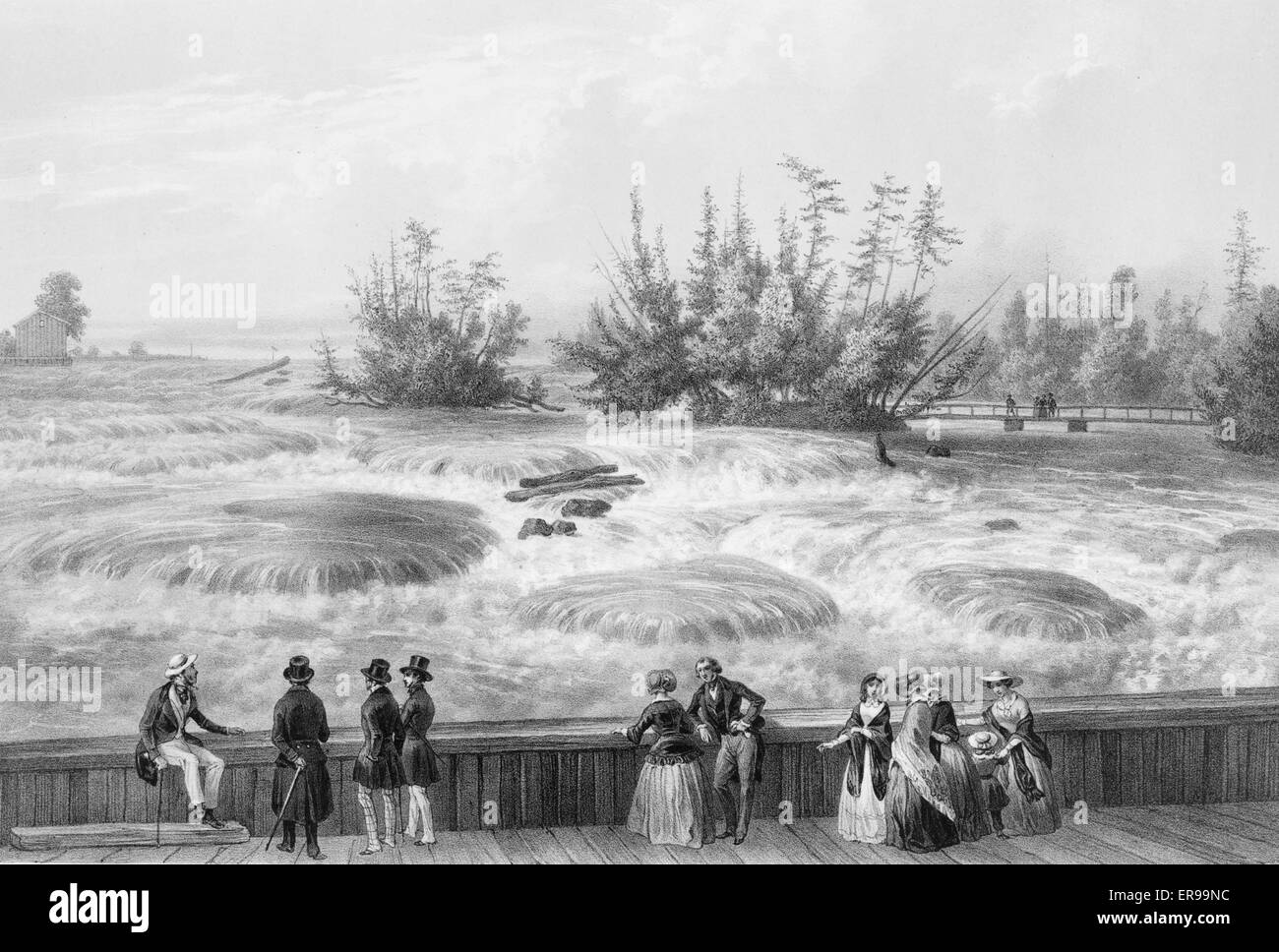 The rapids at Niagara Falls waterfall Stock Photo - Alamy