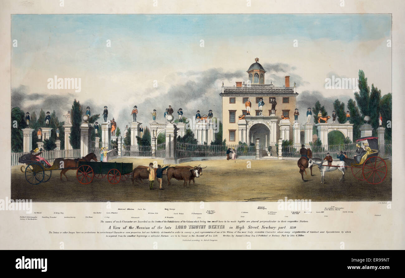View of mansion of timothy dexter hi-res stock photography and images ...