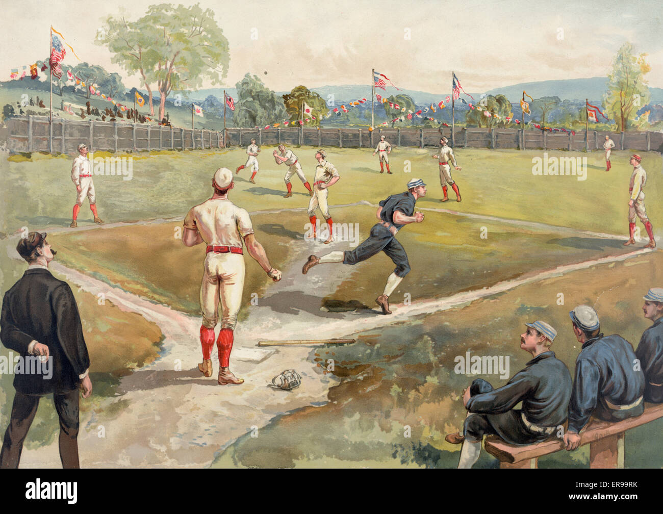 Baseball 19th century hi-res stock photography and images - Alamy