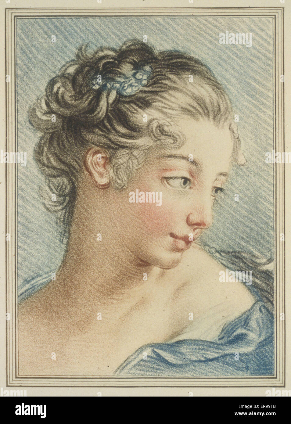 Head-and-shoulders portrait of a young woman Stock Photo - Alamy