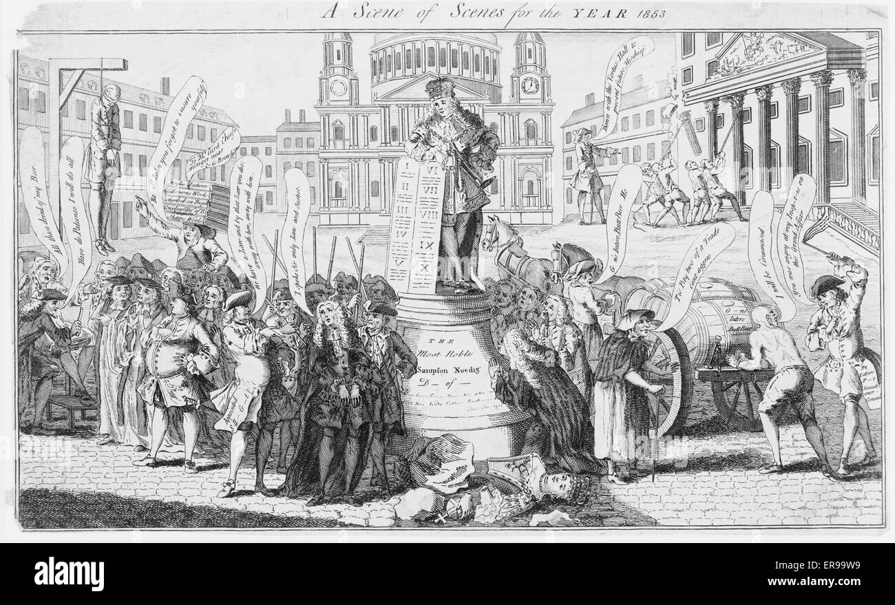 A scene of scenes for the year 1853 Stock Photo - Alamy