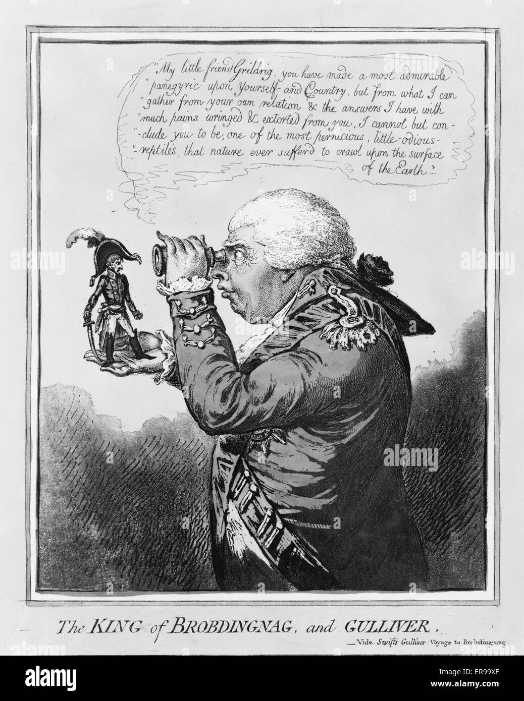 The king of brobdingnag and gulliver hi-res stock photography and ...