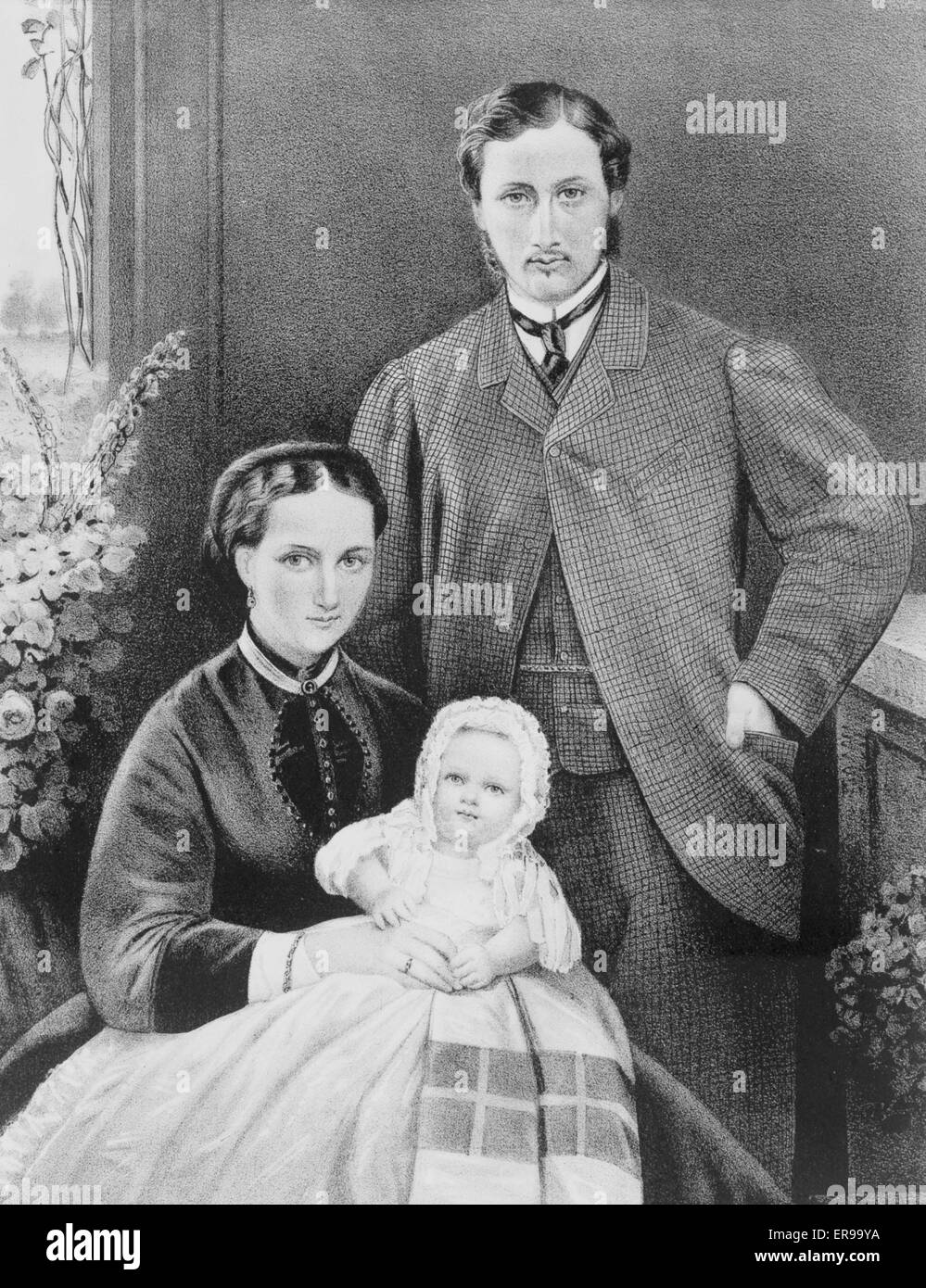 King Edward VII when Prince of Wales and family Stock Photo - Alamy