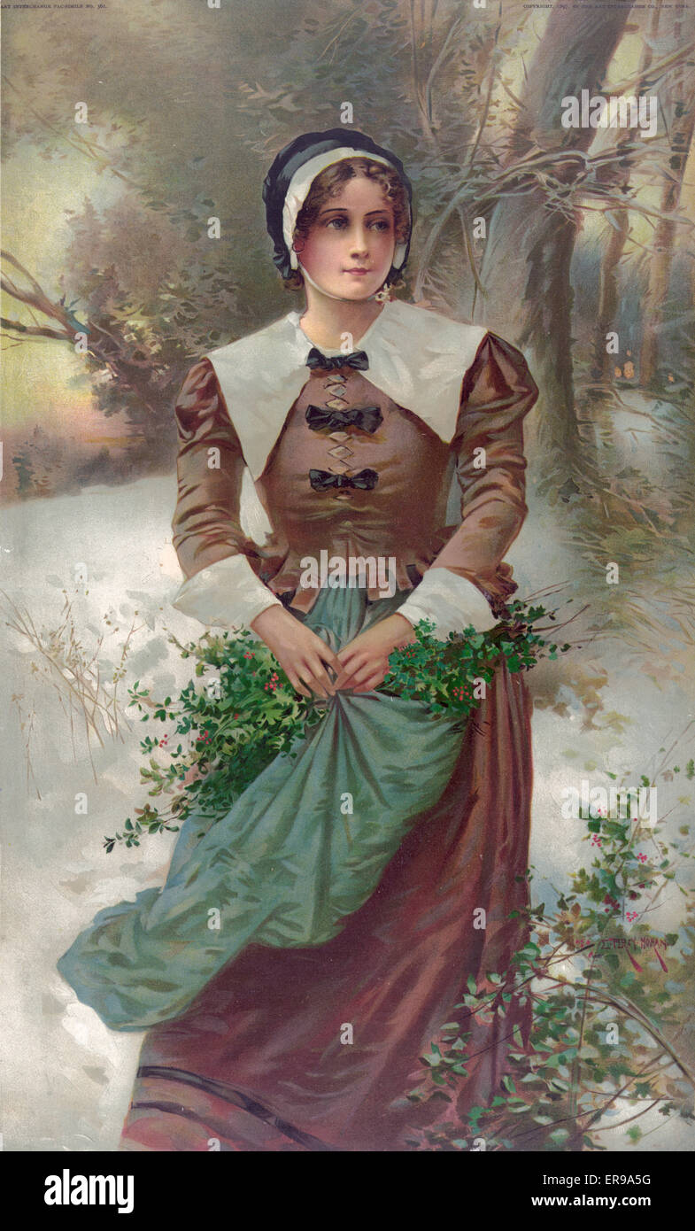 Puritan woman hi-res stock photography and images - Alamy