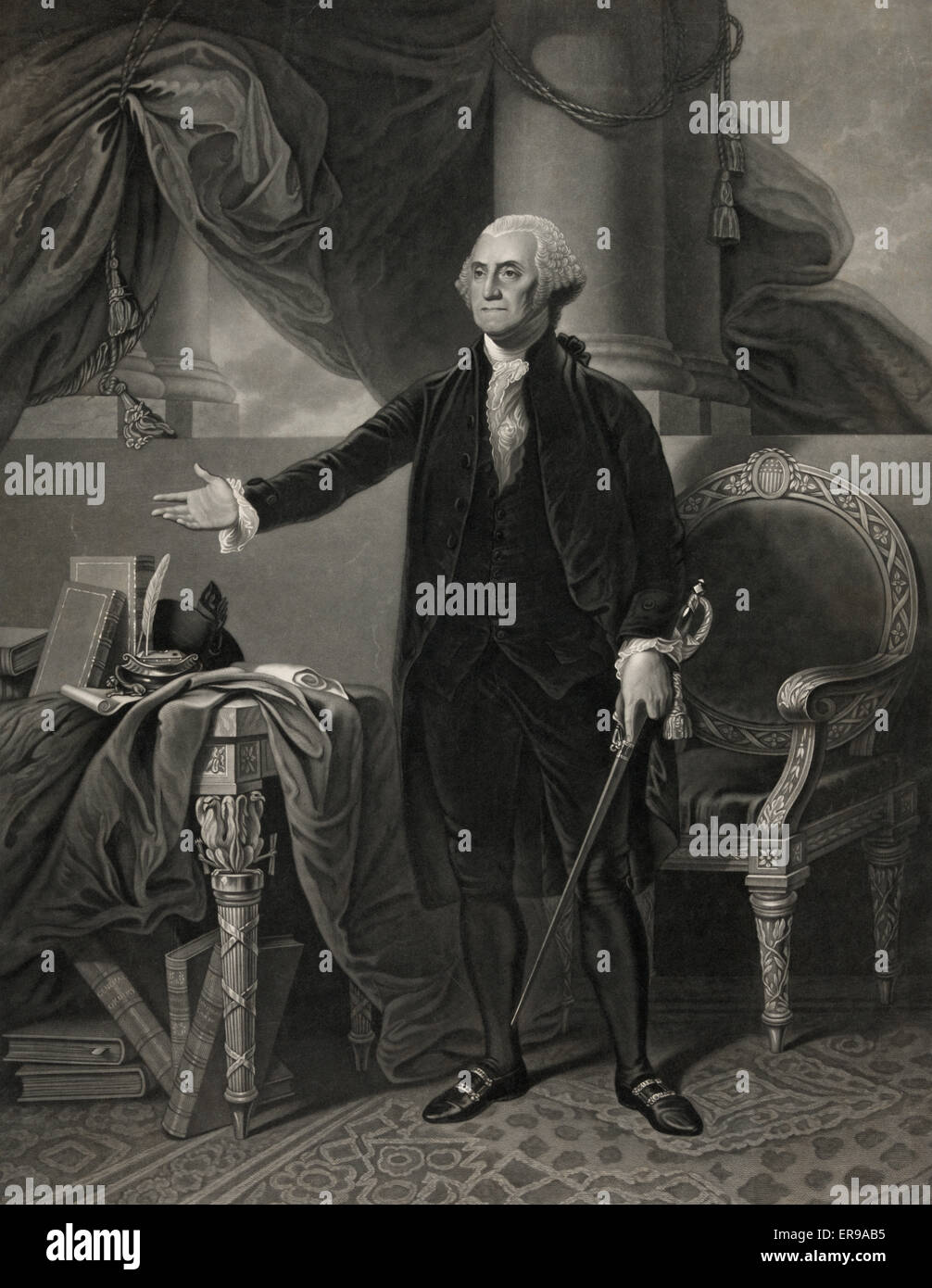 George washington standing portrait hi-res stock photography and images ...
