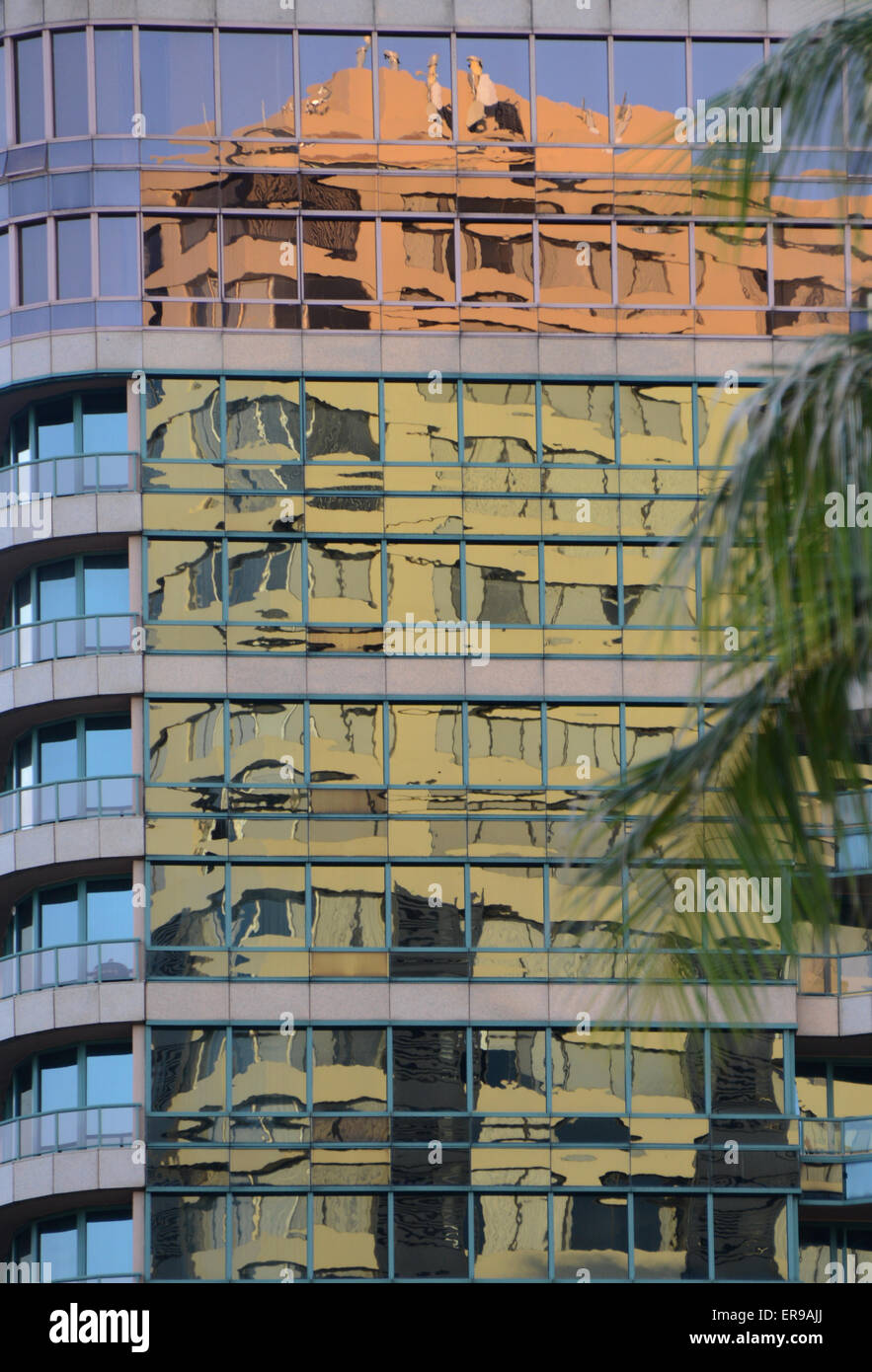 Building Reflecting in building, Honolulu, Hawaii, USA Stock Photo - Alamy