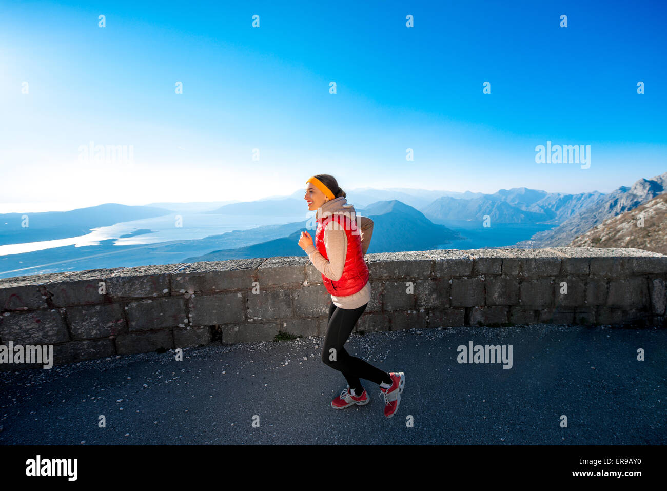 Female running athlete hi-res stock photography and images - Alamy