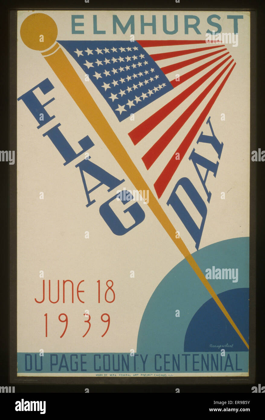 American centennial flag hi-res stock photography and images - Alamy