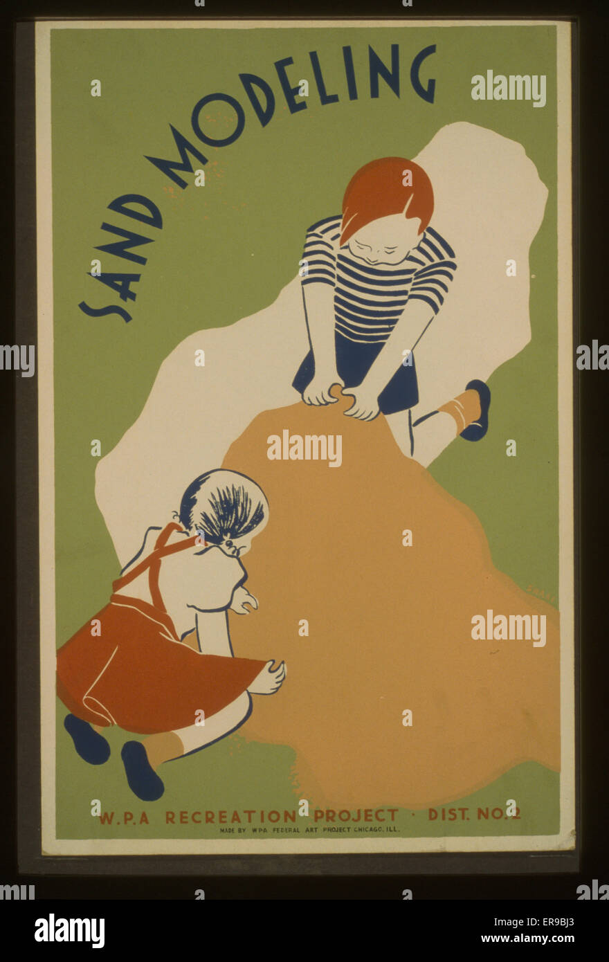 Sand modeling WPA recreation project - Dist. no. 2 Stock Photo - Alamy