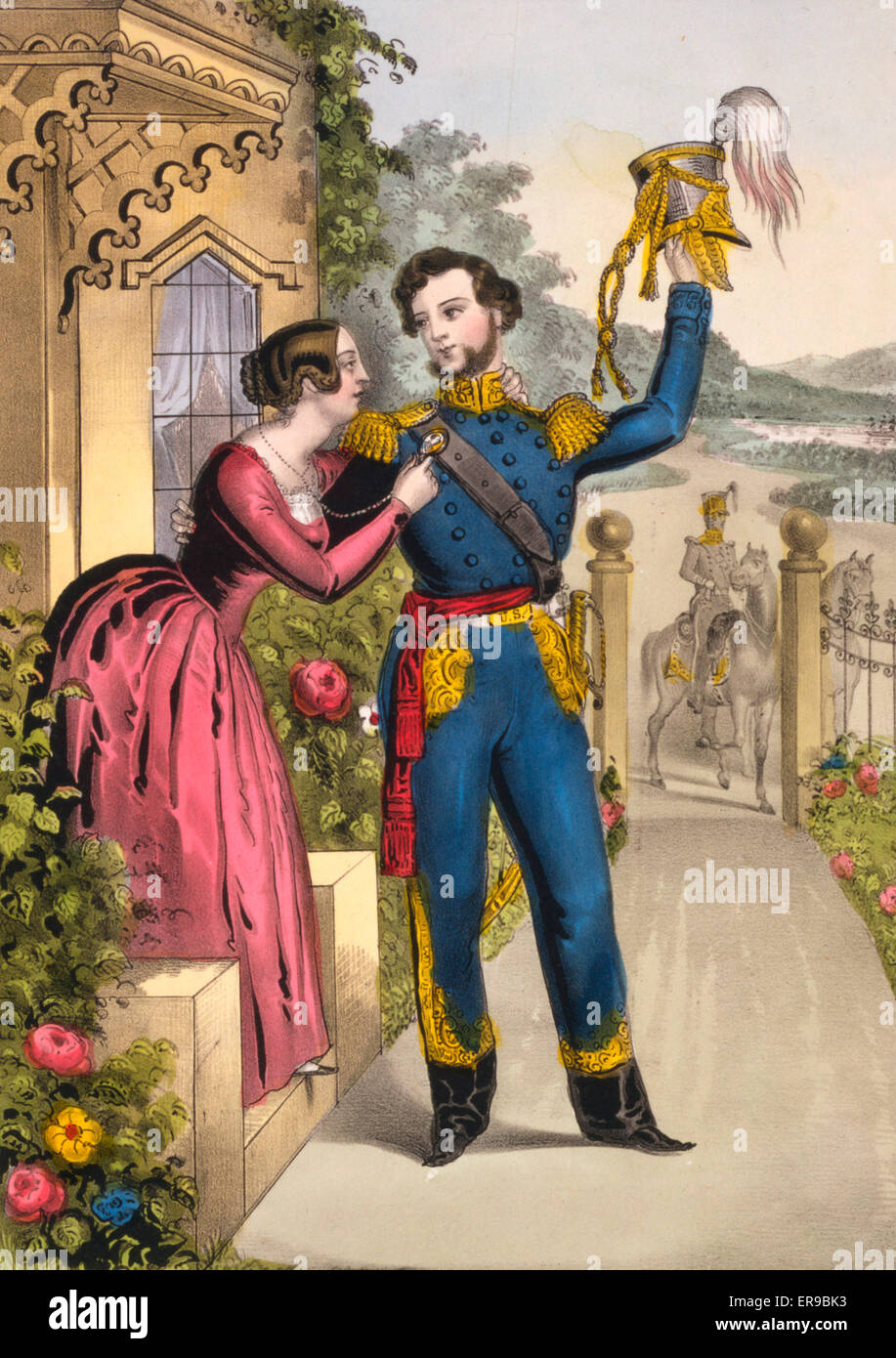 Soldiers adieu soldier saying goodbye hi-res stock photography and ...