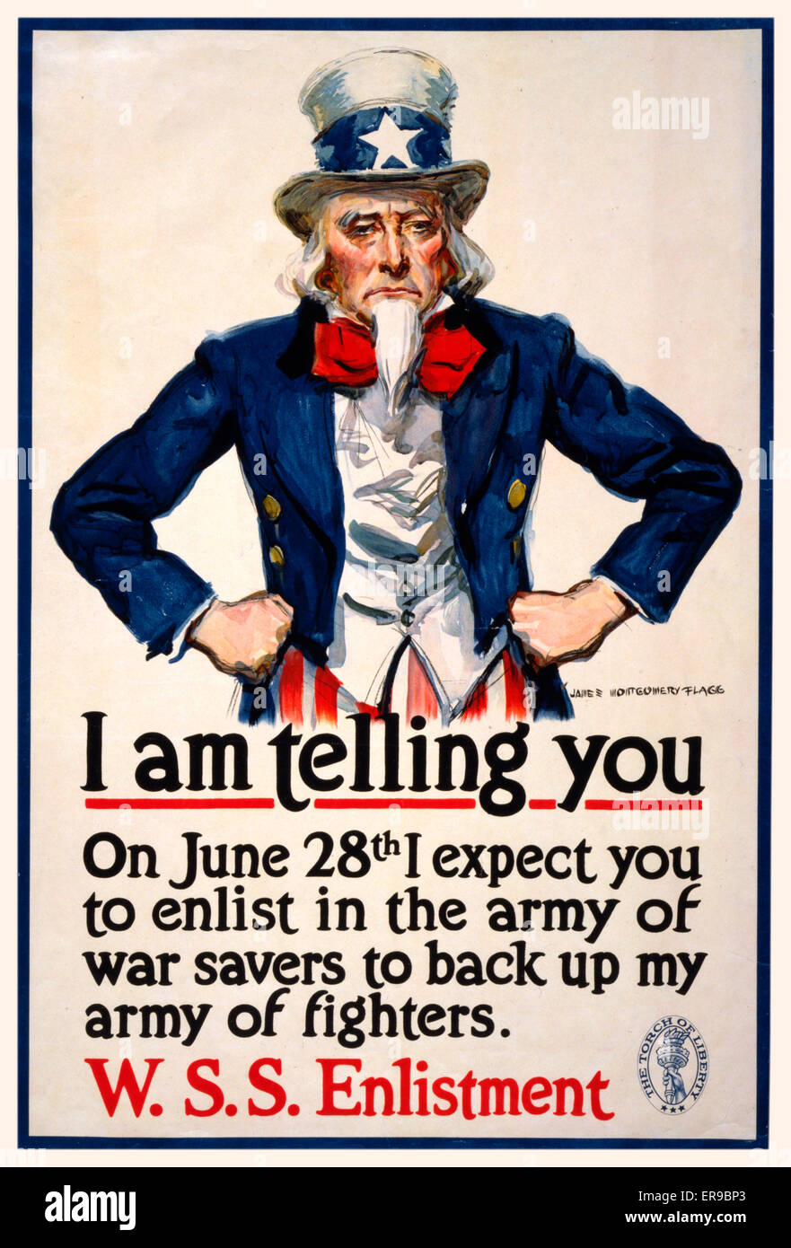 Uncle sam i want you enlist poster hi-res stock photography and images ...