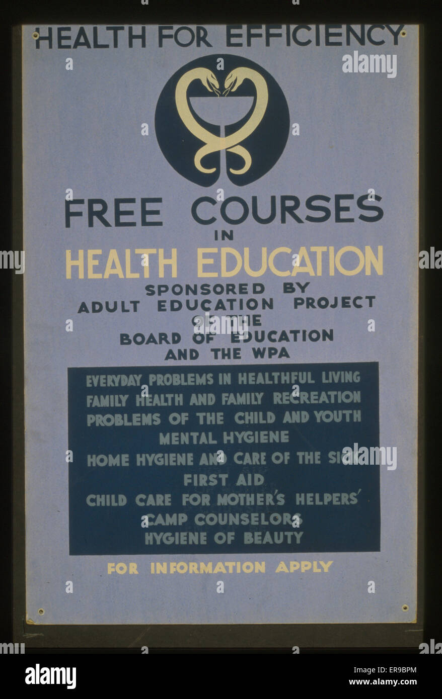 Health education poster hi-res stock photography and images - Alamy