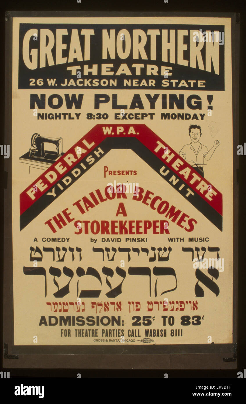 Yiddish posters hi-res stock photography and images - Alamy