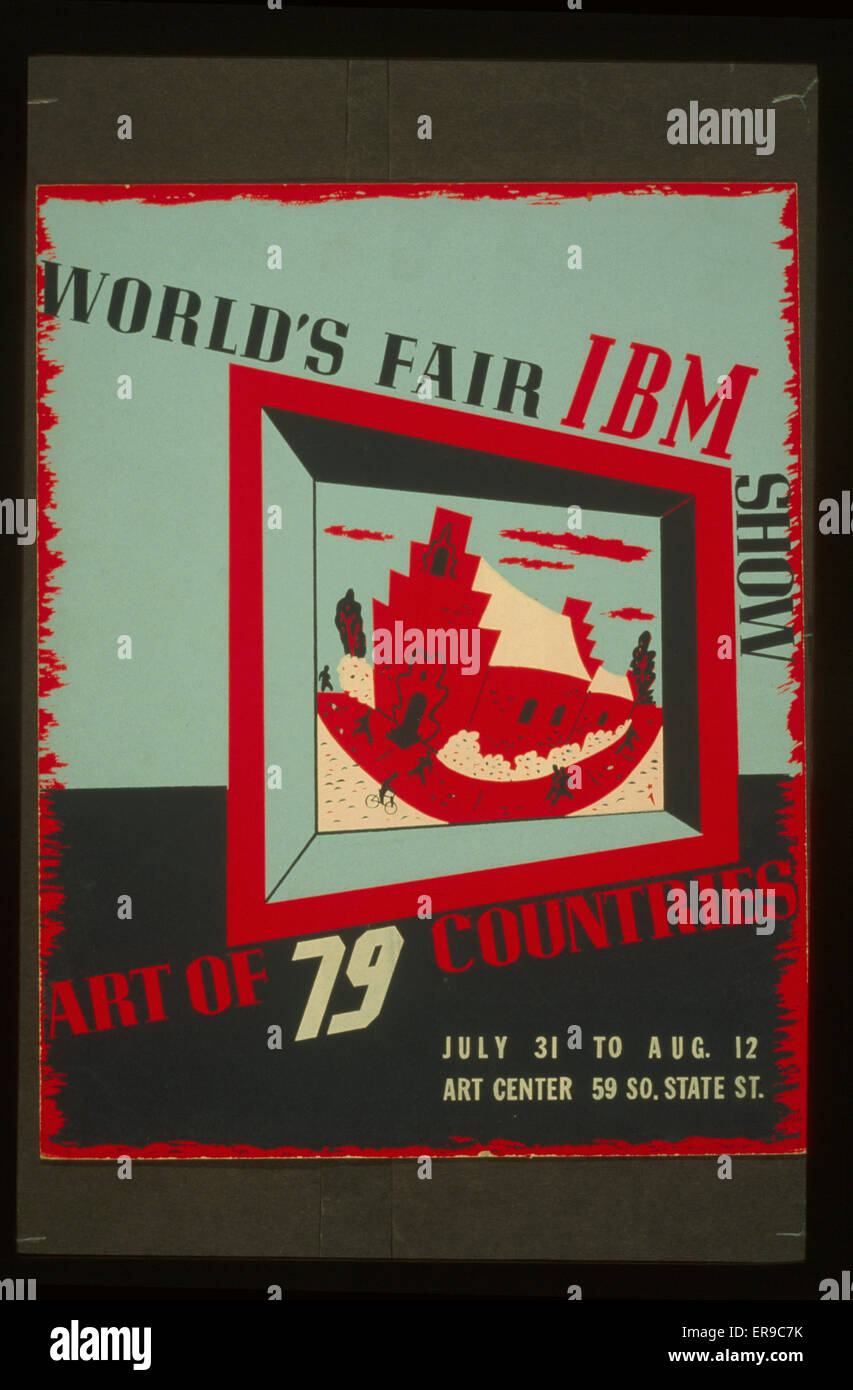 World's fair IBM show Art of 79 countries Stock Photo - Alamy
