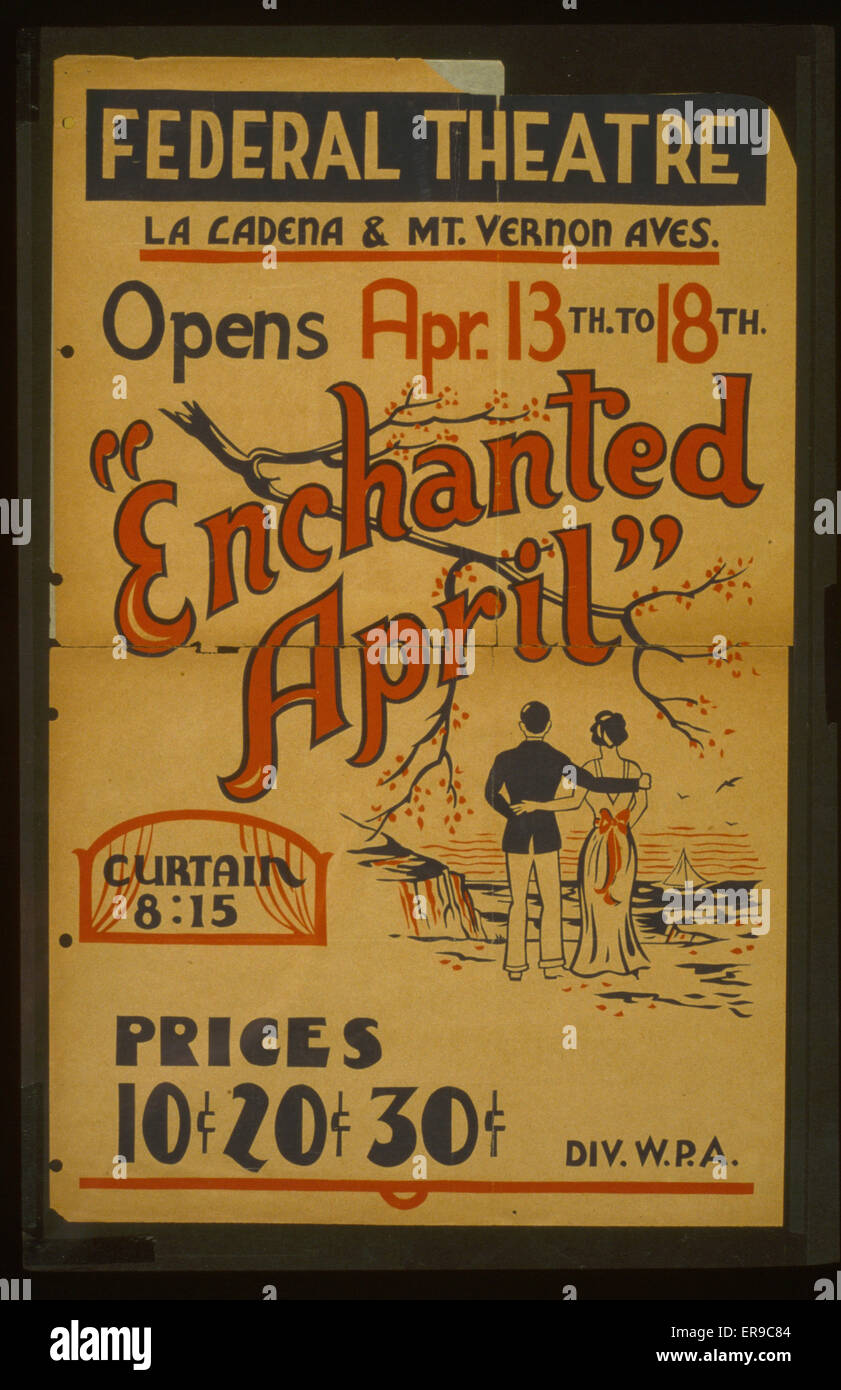 Enchanted april poster hi-res stock photography and images - Alamy