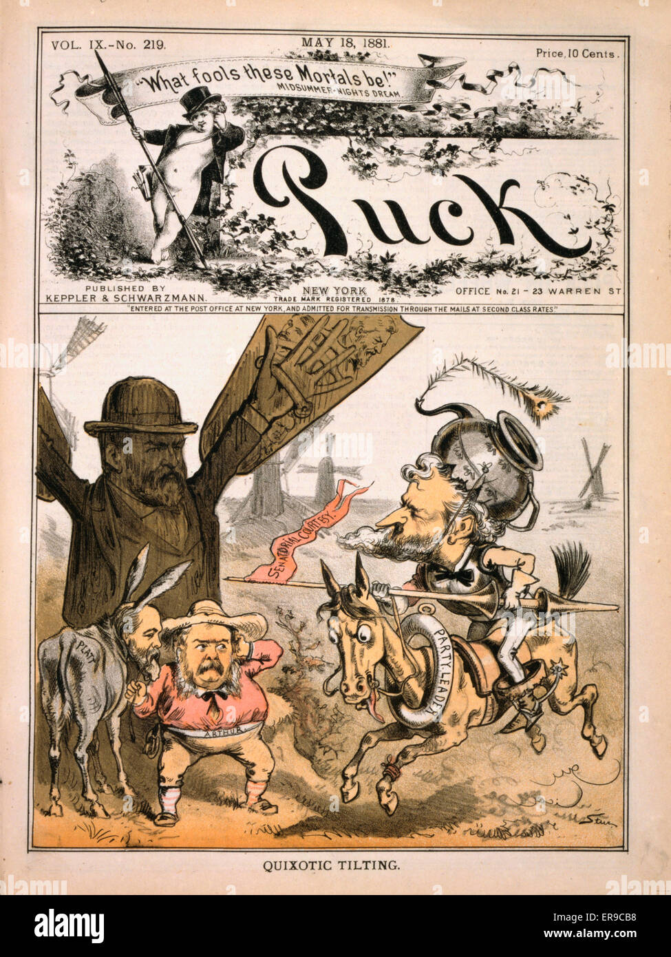 Chester arthur cartoon hi-res stock photography and images - Alamy