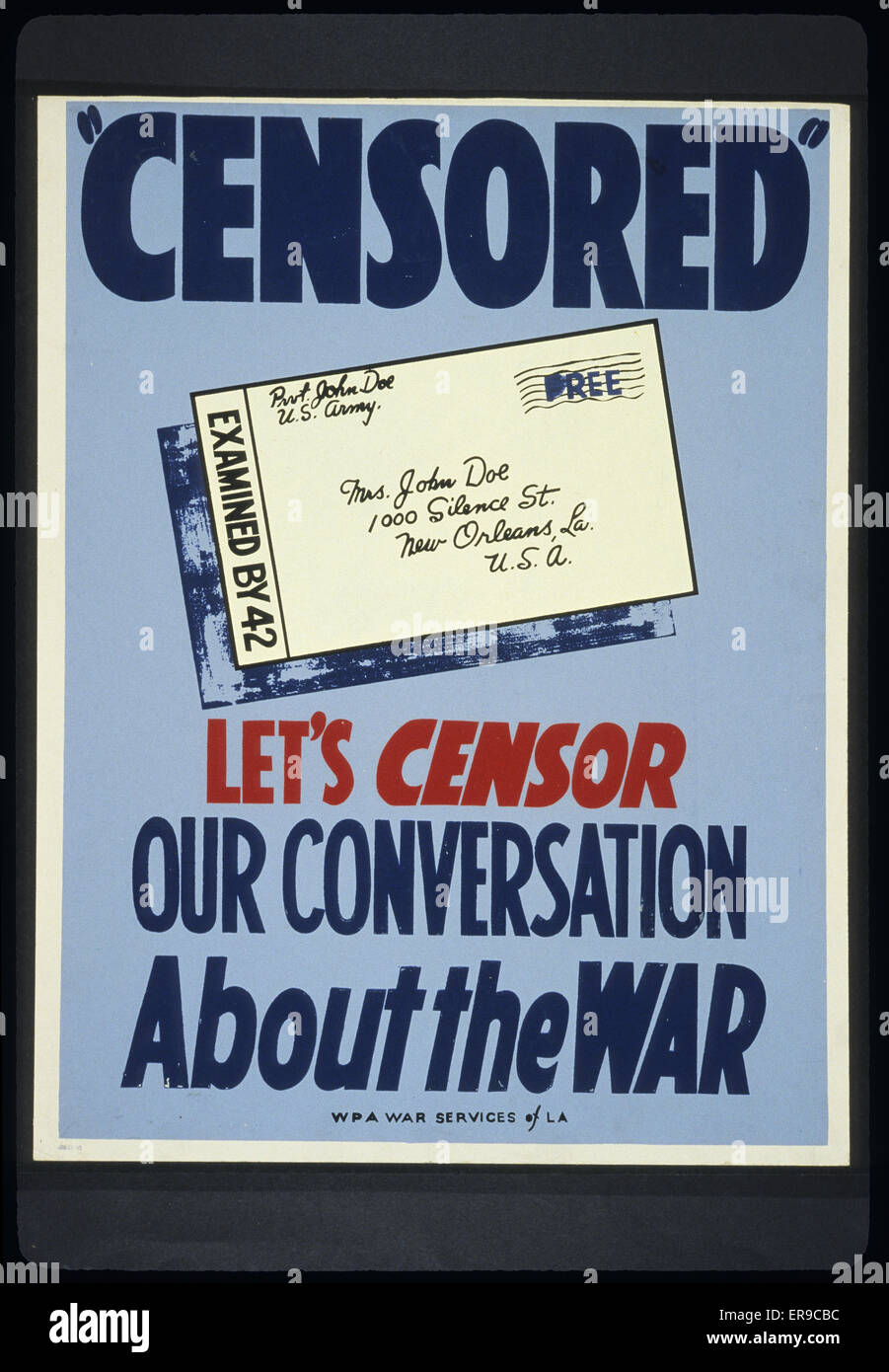 Censored Let's censor our conversation about the war Censore Stock ...