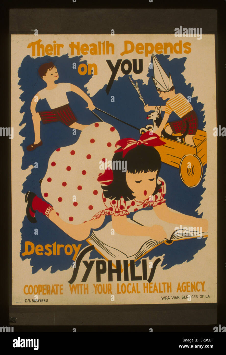 Their health depends on you Destroy syphilis . Poster promoting ...