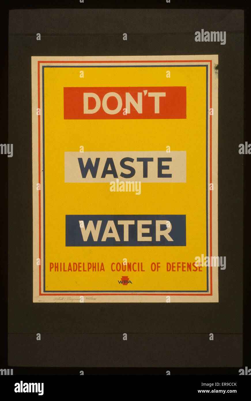 Water conservation poster hi-res stock photography and images - Alamy