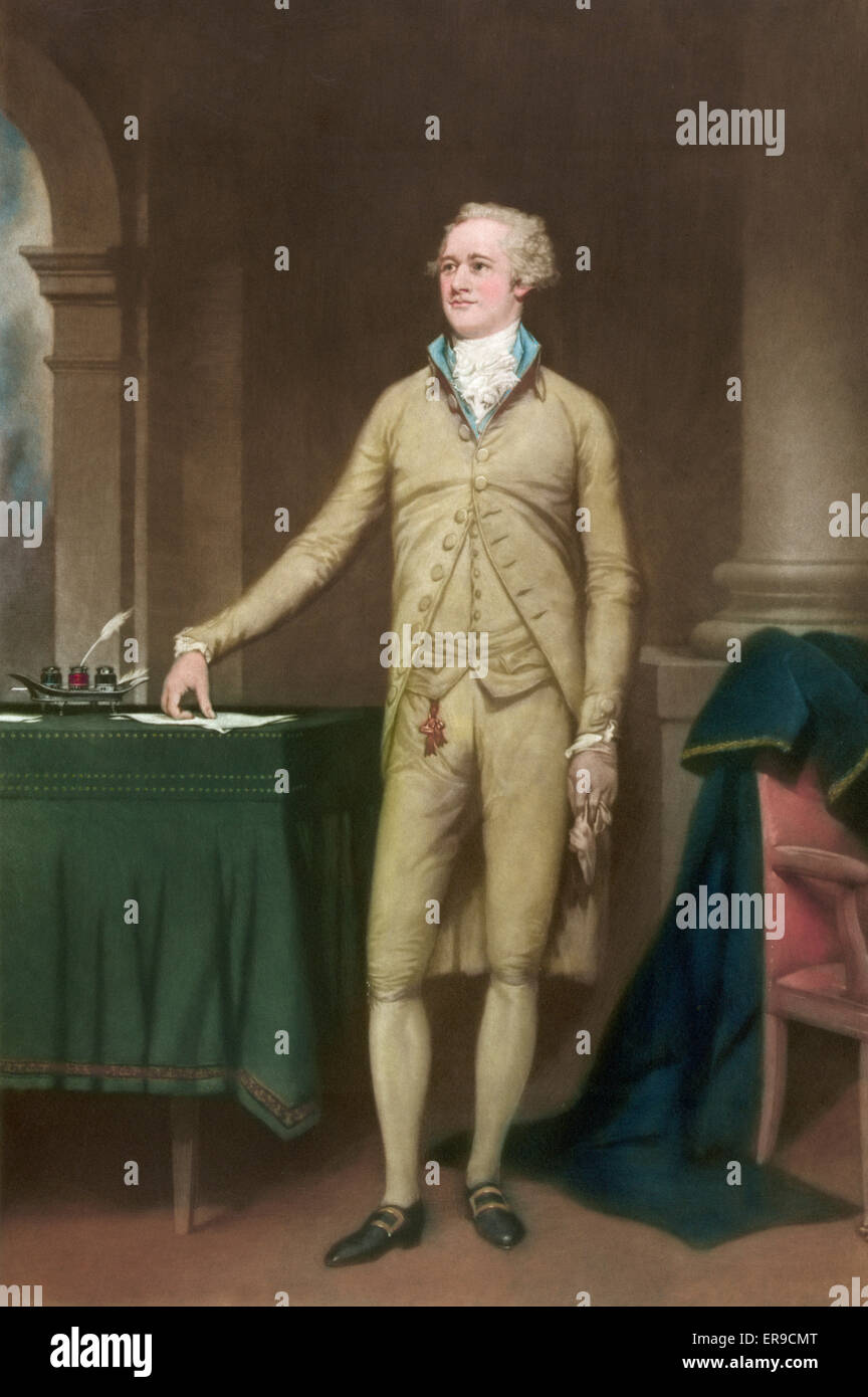 Alexander Hamilton, full-length portrait, standing, facing left. Date ...