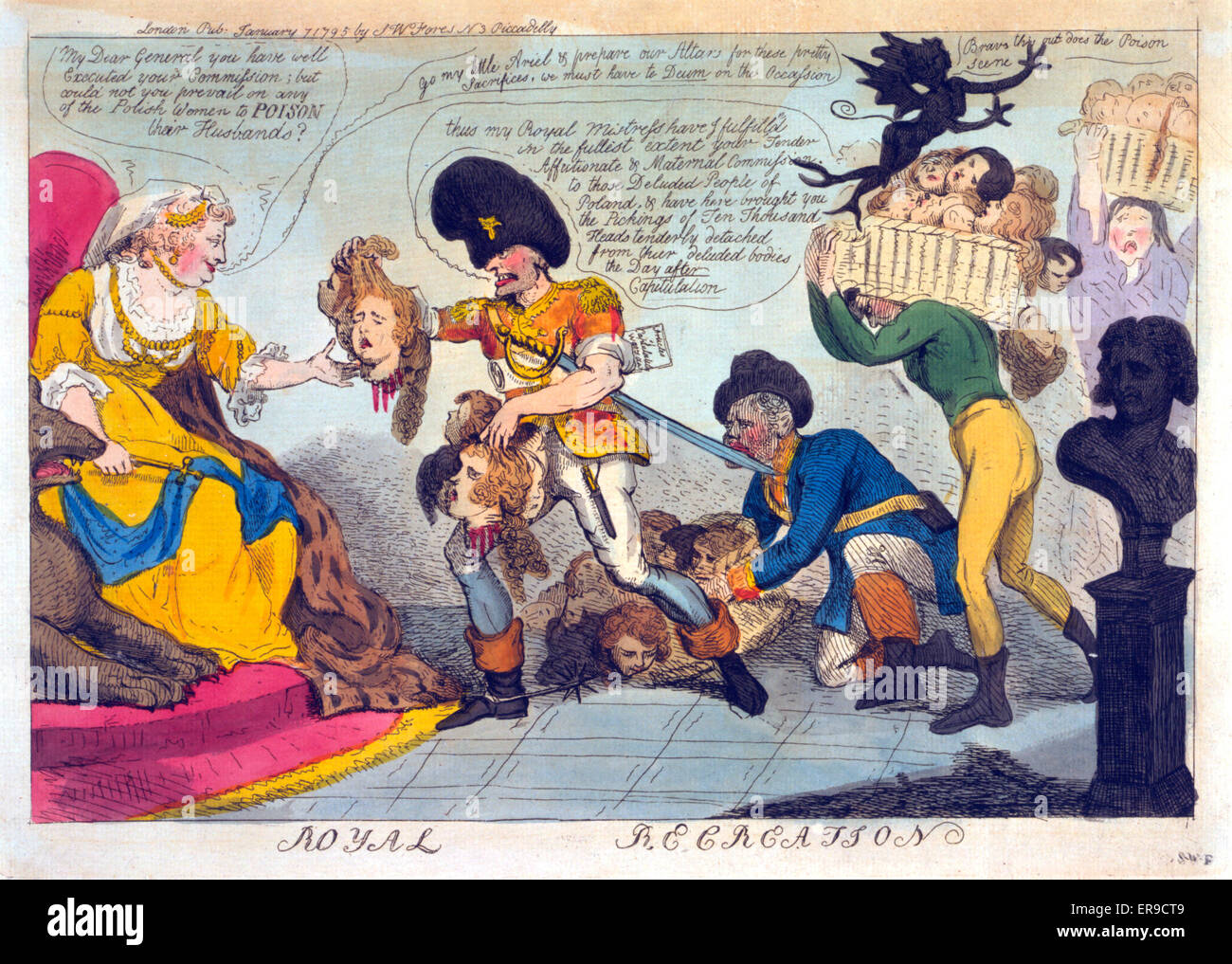 Royal recreation cartoon shows catherine hi-res stock photography and ...