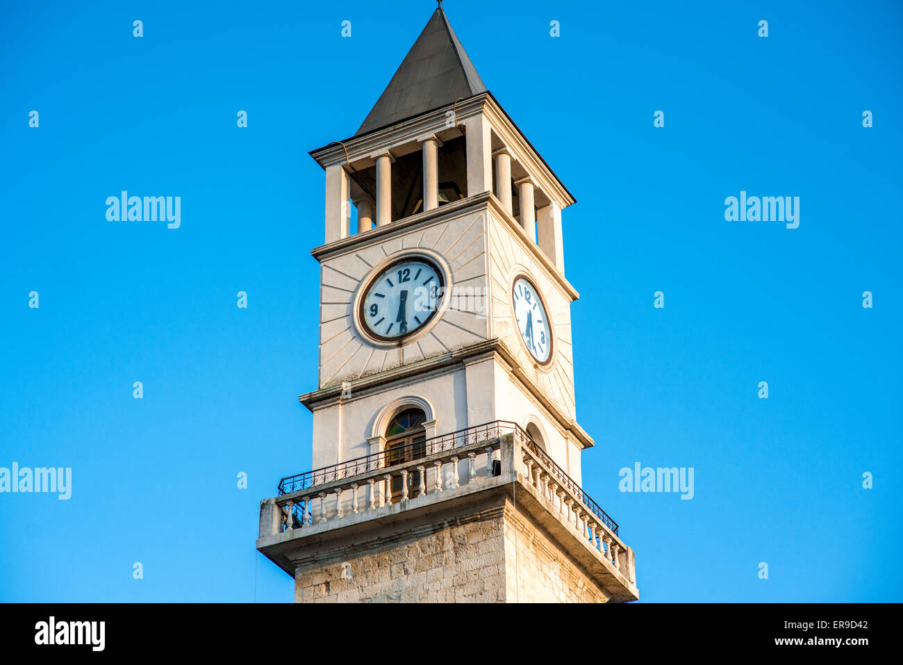 Clock tower of tirana hi-res stock photography and images - Alamy