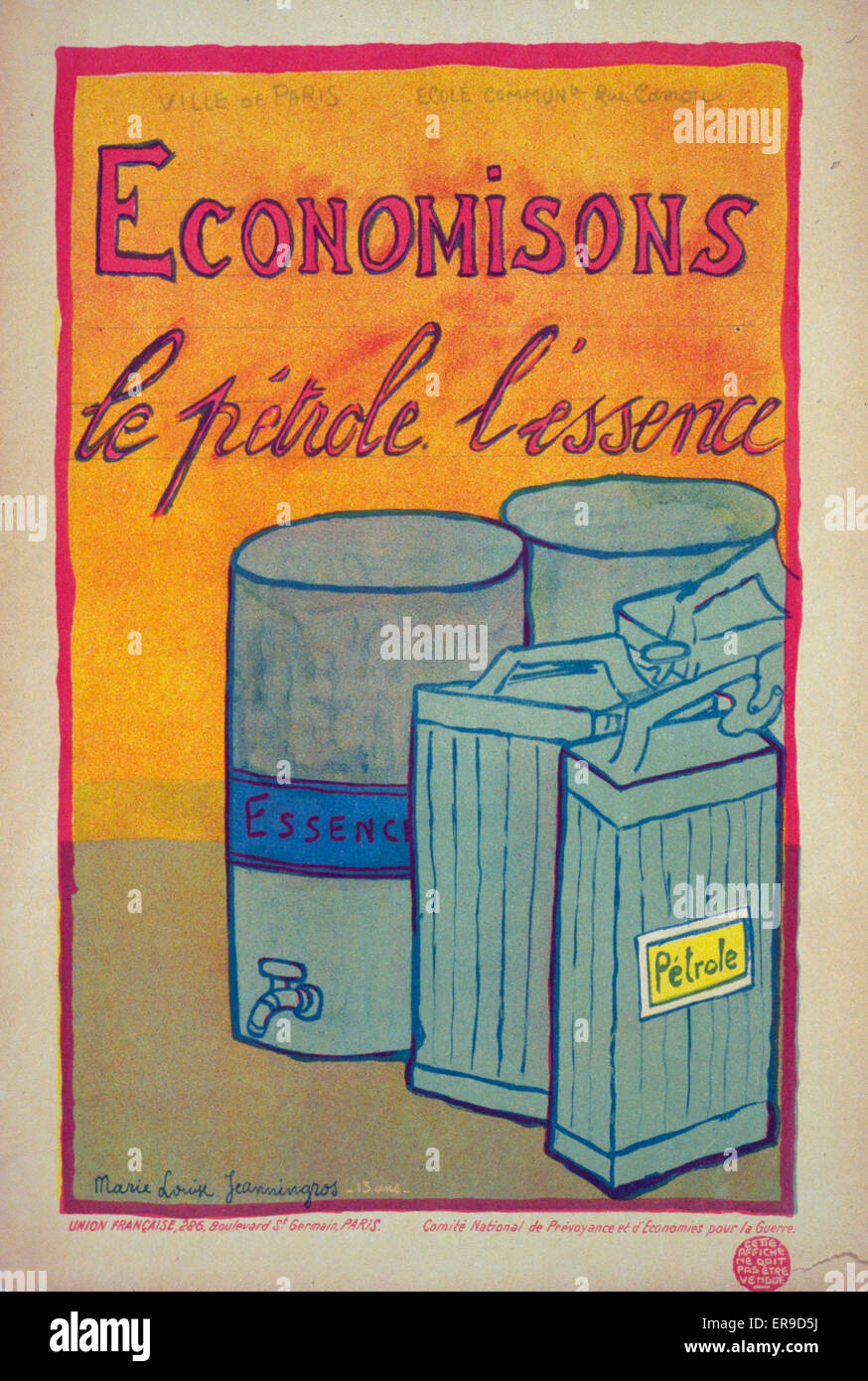 Economisons le petrole, l'essence Stock Photo - Alamy