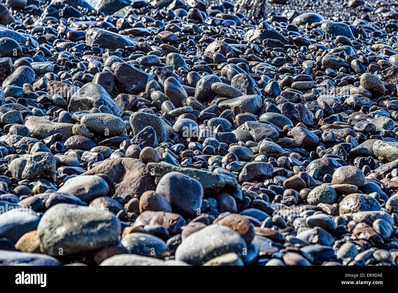 Stones on the beach coast or shore of ocean or sea Stock Photo - Alamy