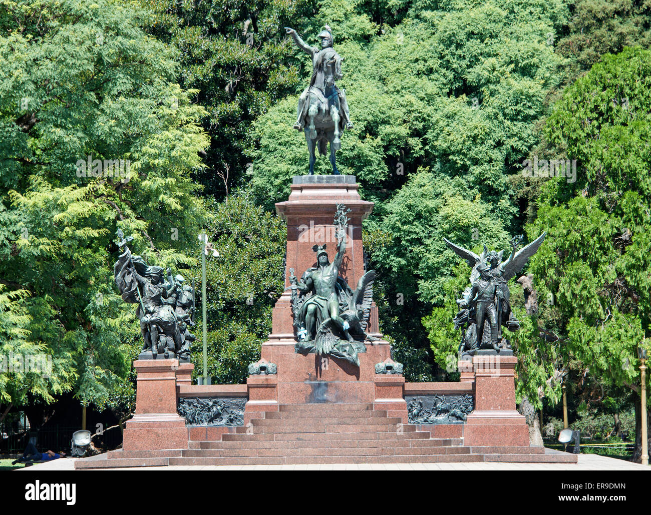 Memorial to General José de San Martín on horse San Martin Park Retiro ...
