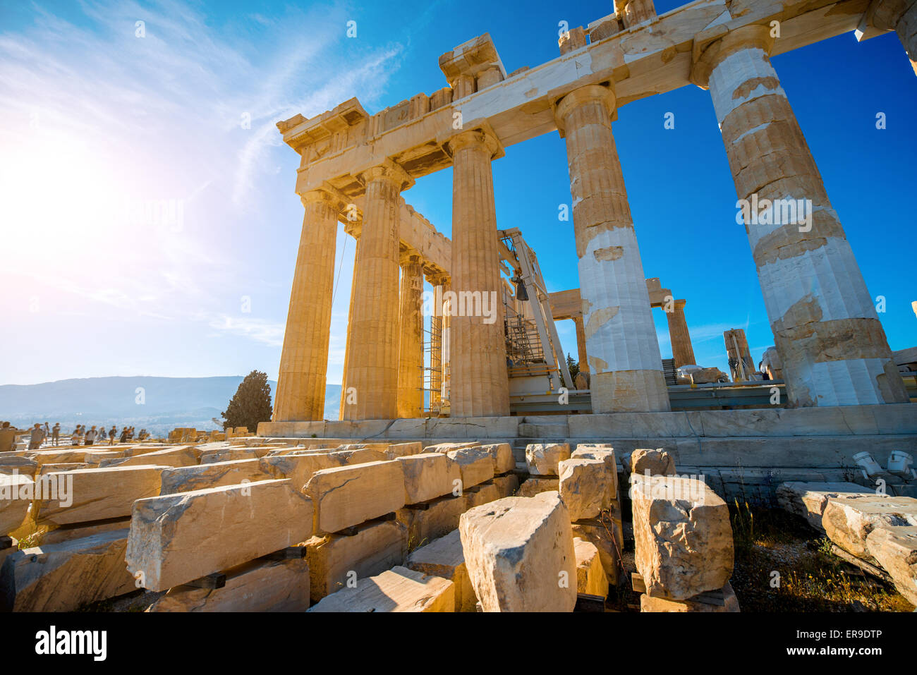 Parthenon temple in Acropolis Stock Photo - Alamy