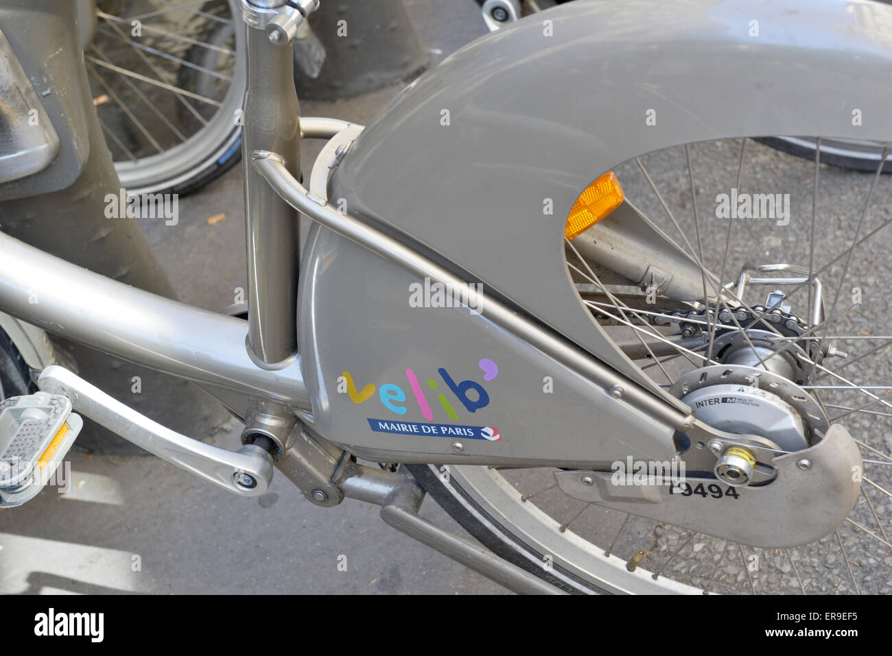 Velib Bike, a Bicycle share program in Paris gives residents and ...