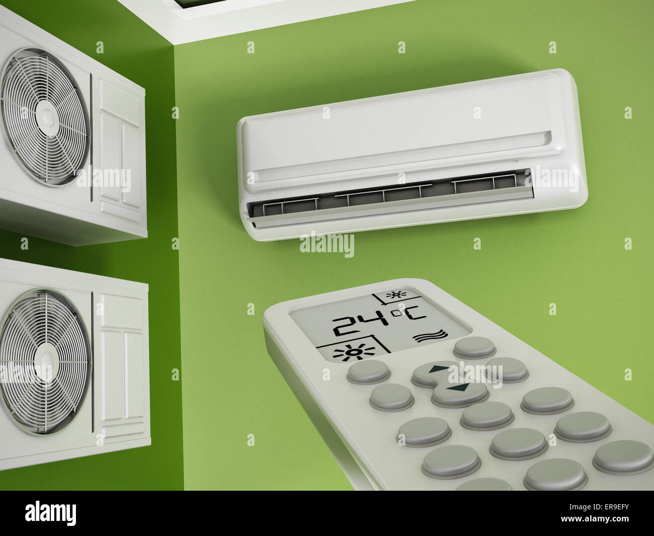 Air conditioner remote control hi-res stock photography and images - Alamy