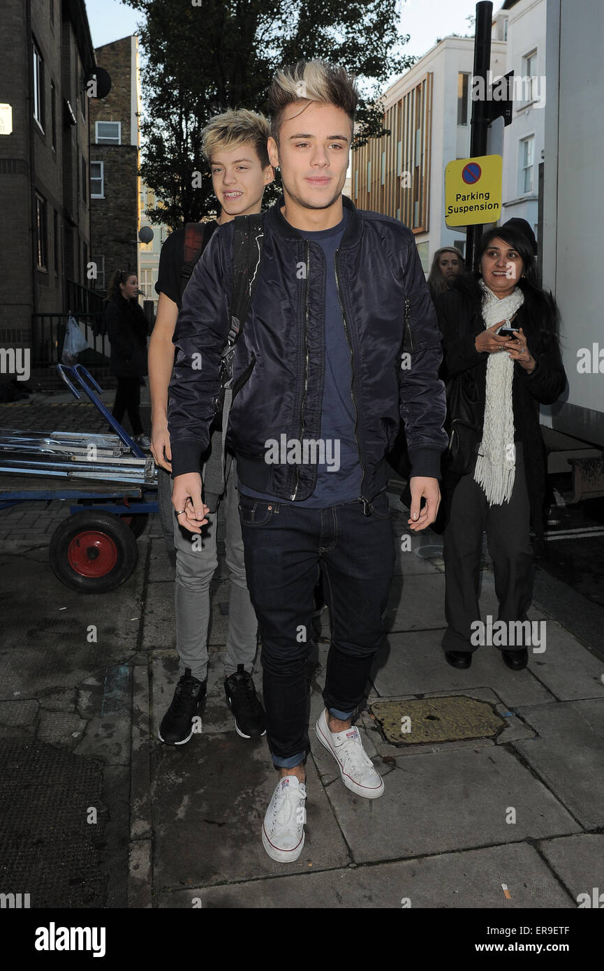 'The X Factor' finalists arrive at a recording studio for rehearsals ...