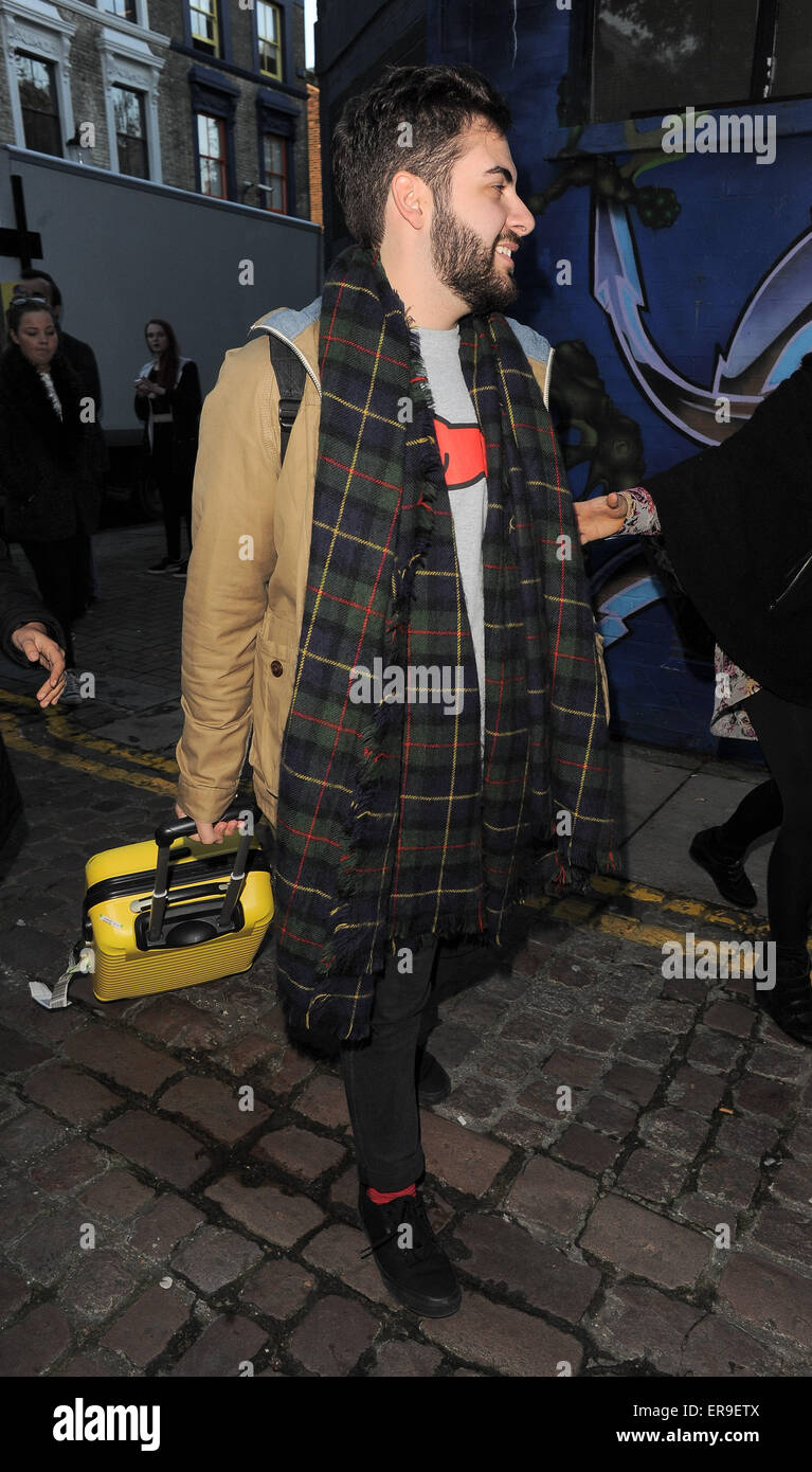 'The X Factor' finalists arrive at a recording studio for rehearsals ...