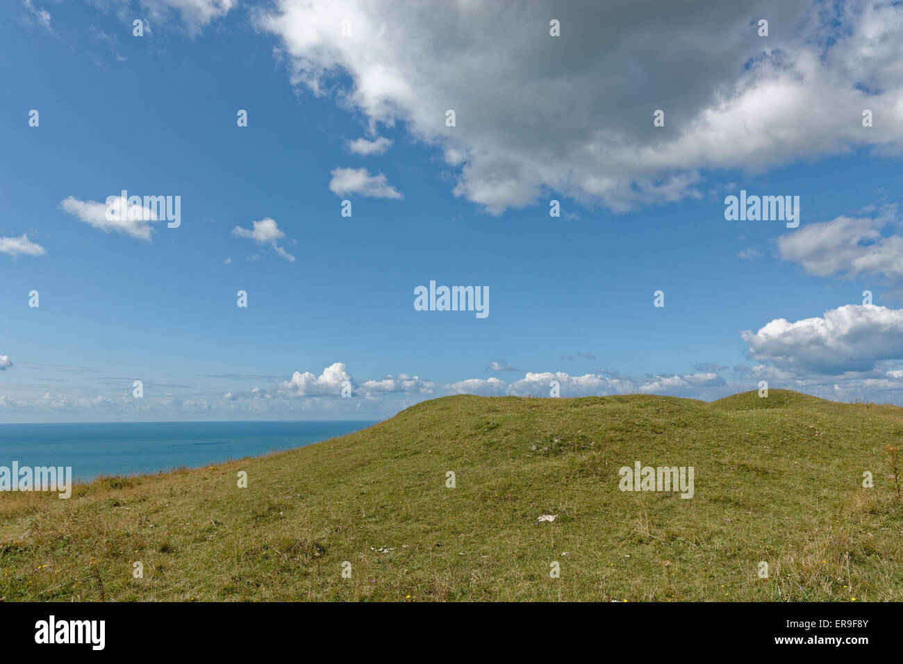 Five Barrows, Tennyson Trail, Brook Down, Isle of Wight, England, UK ...