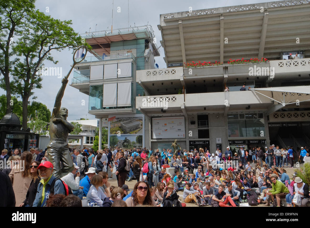 Paris France. 29th May, 2015. Philippe Chartier Court At Roland Garros ...