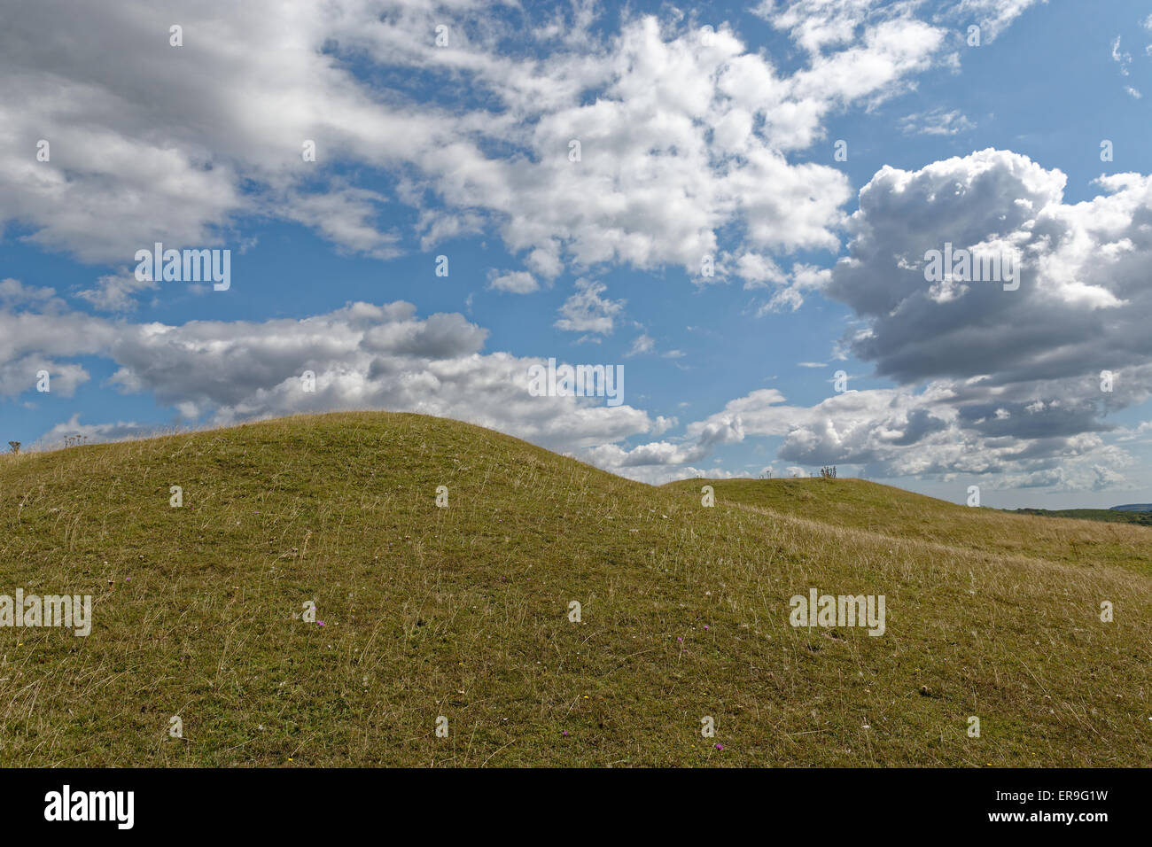 Five Barrows, Tennyson Trail, Brook Down, Isle of Wight, England, UK ...