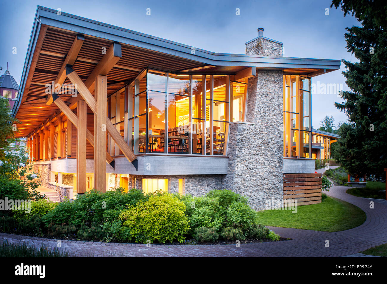 The Whistler Public Library. Whistler BC, Canada Stock Photo - Alamy