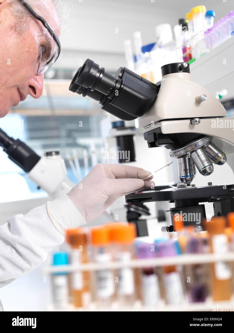 PROPERTY RELEASED. MODEL RELEASED. Medical testing of various human ...