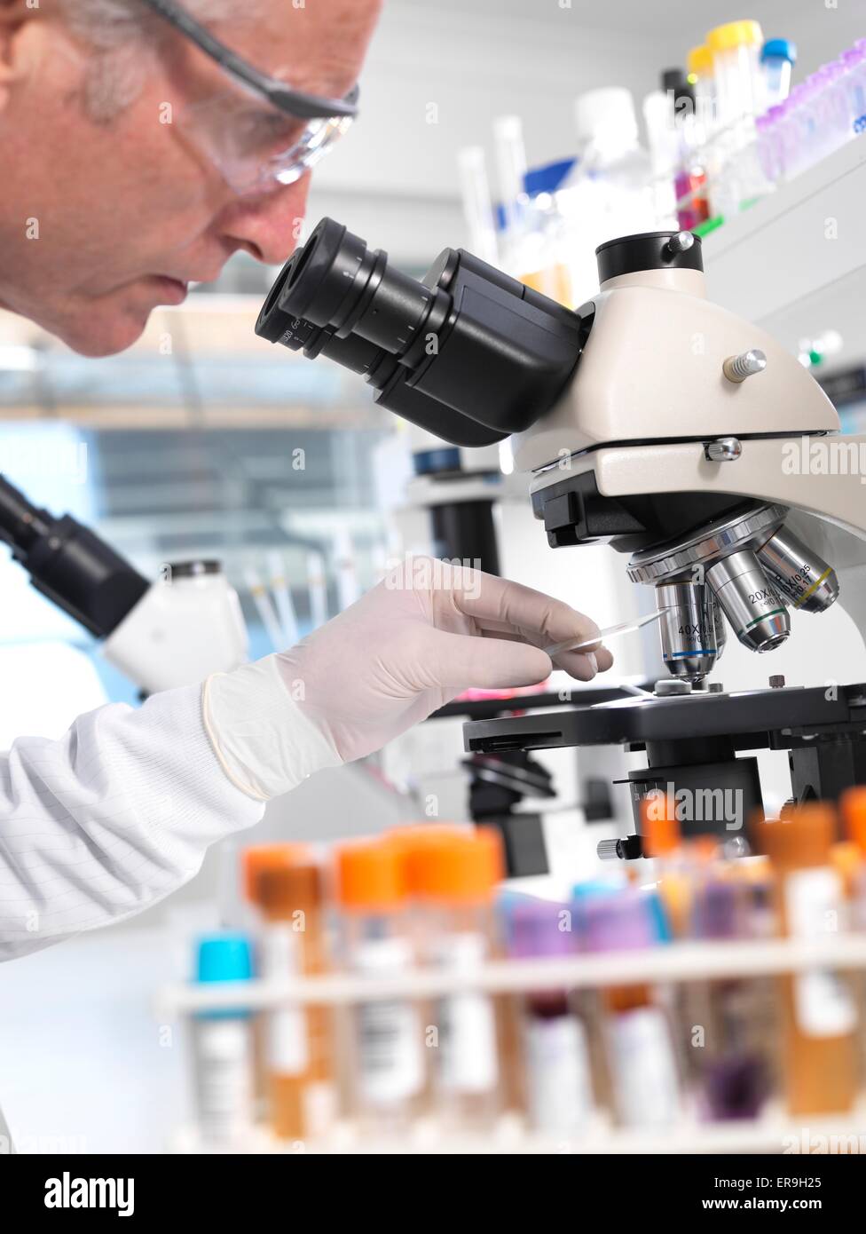 PROPERTY RELEASED. MODEL RELEASED. Medical testing of various human ...