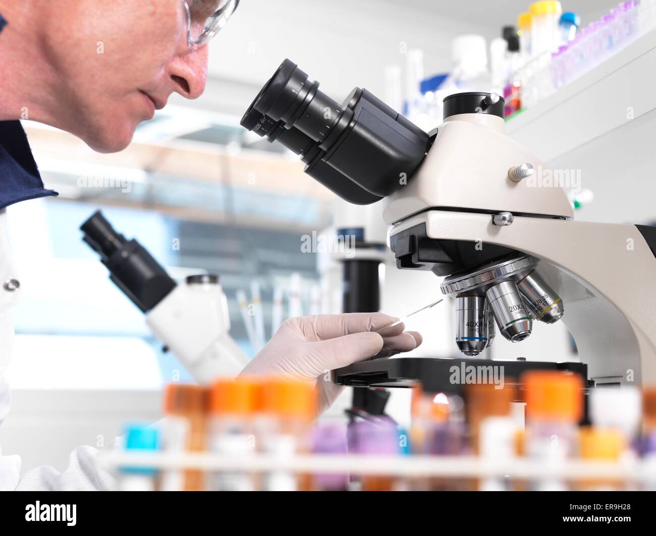 PROPERTY RELEASED. MODEL RELEASED. Medical testing of various human ...