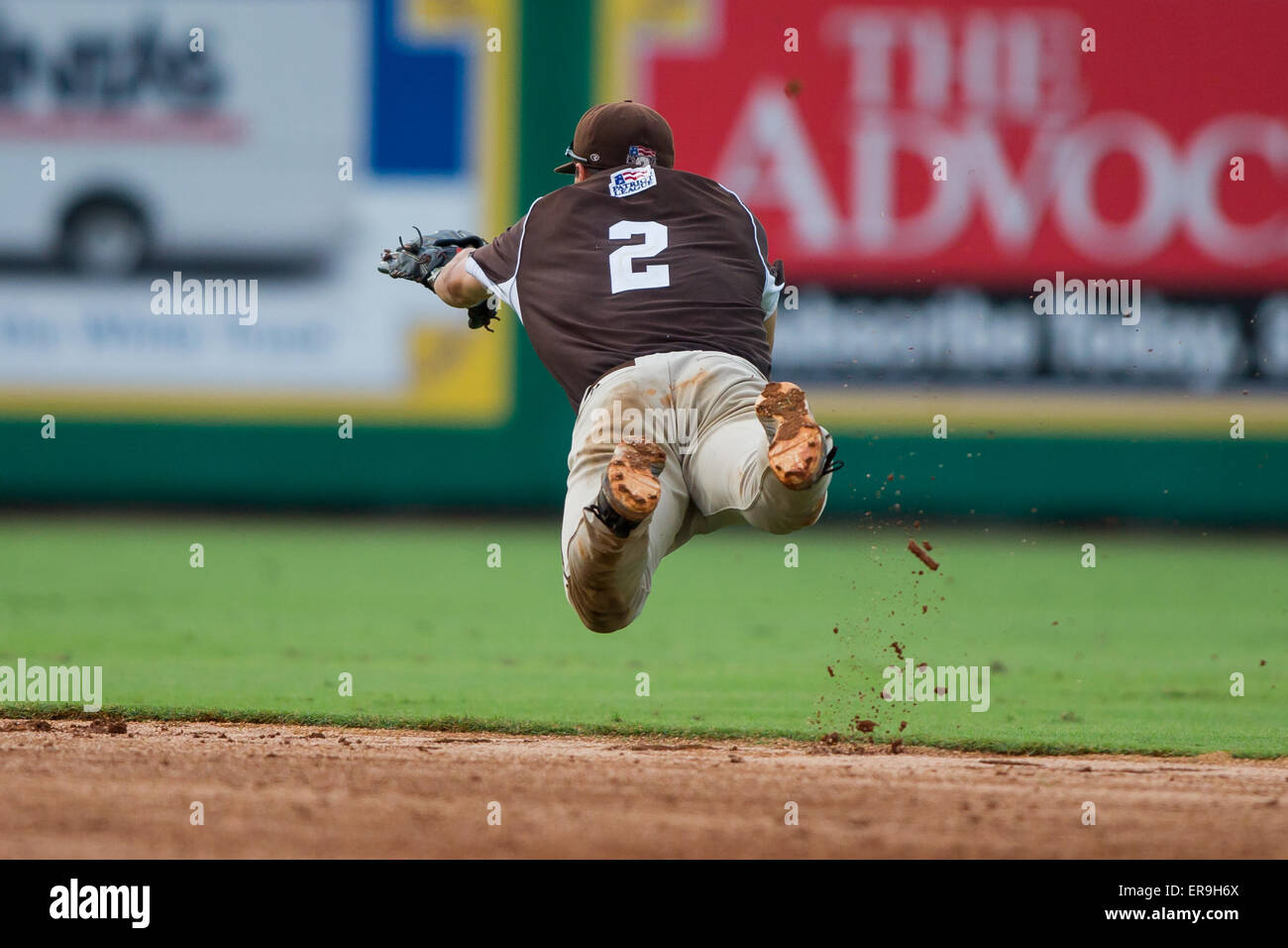Rouge, LA, USA. 29th May, 2015. Lehigh Mountain Hawks second baseman ...