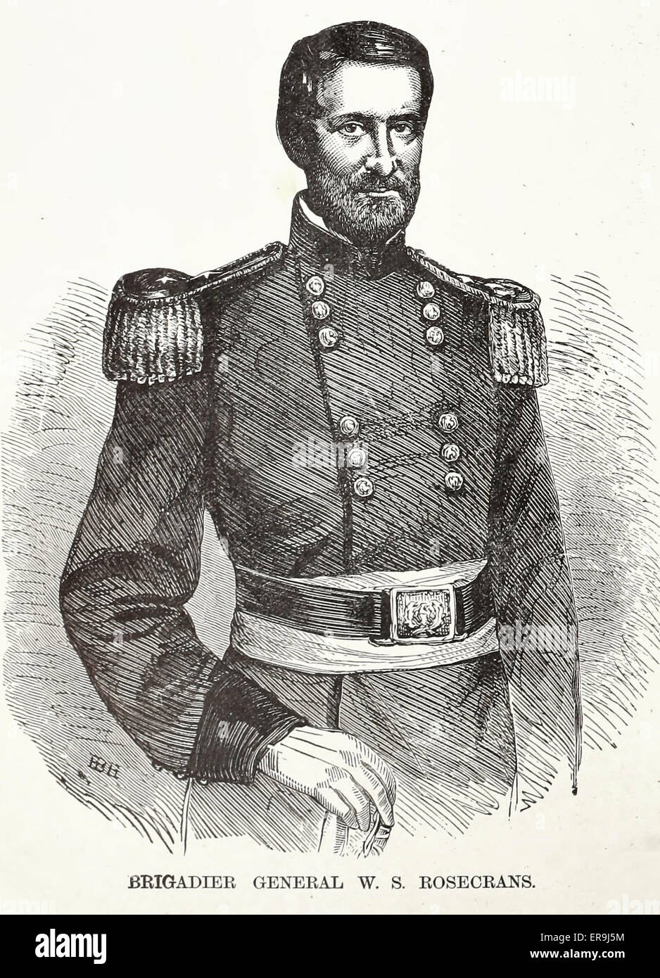 Brigadier General W S Rosecrans - Union General - USA Civil War Stock ...