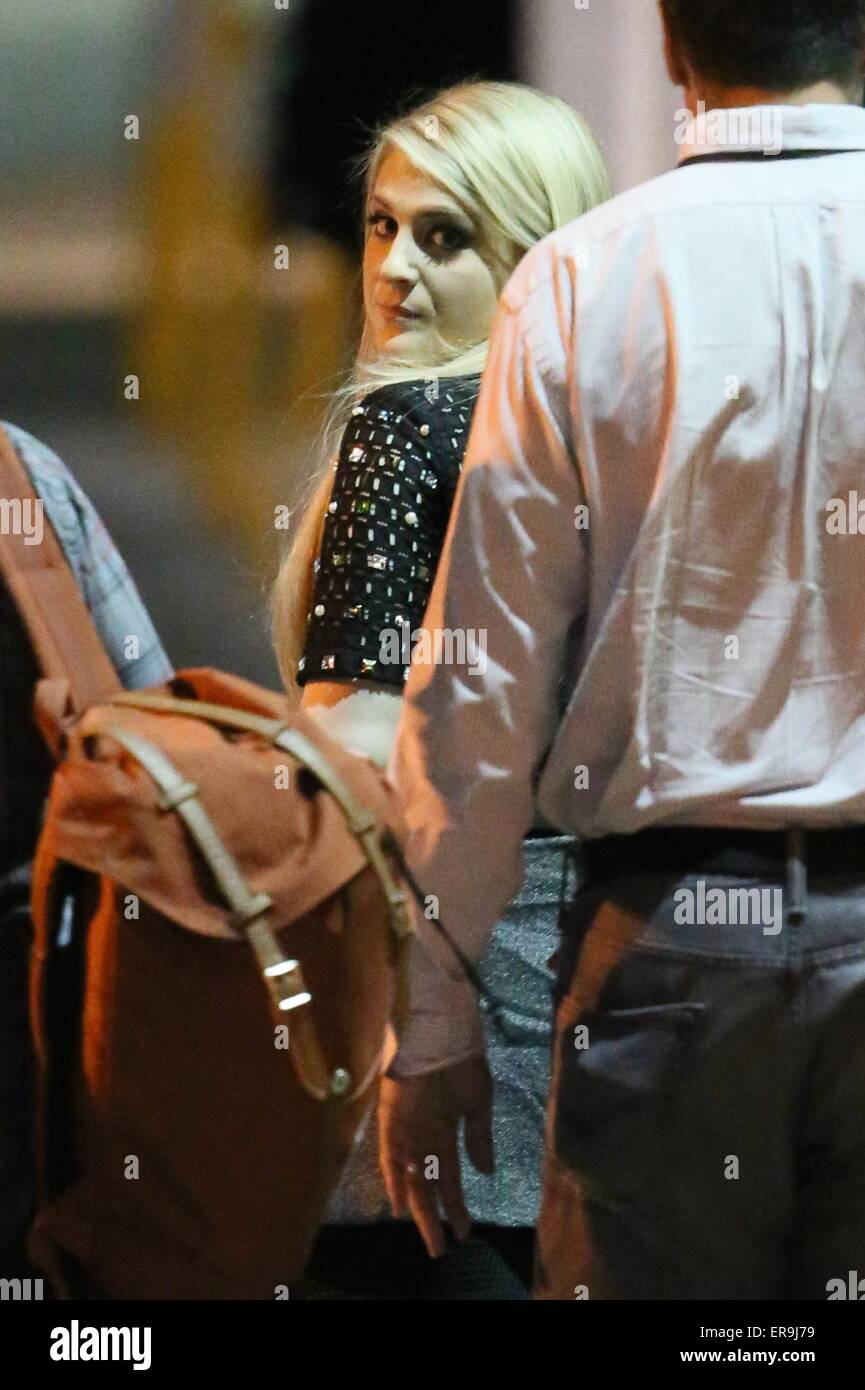 Singer-songwriter Meghan Trainor seen arriving at ABC studios for late ...