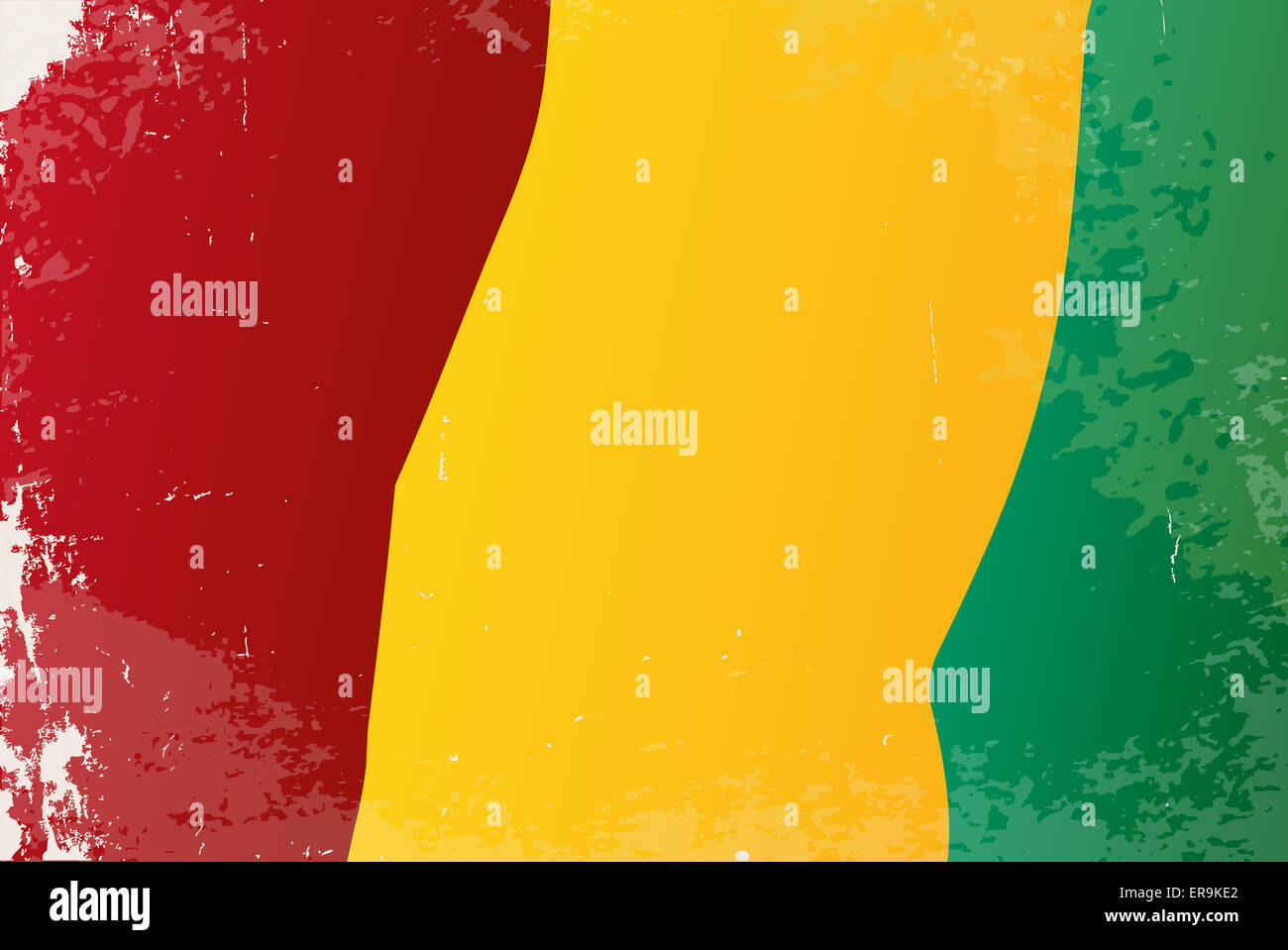 The flag of the African country of Guinea Stock Photo - Alamy