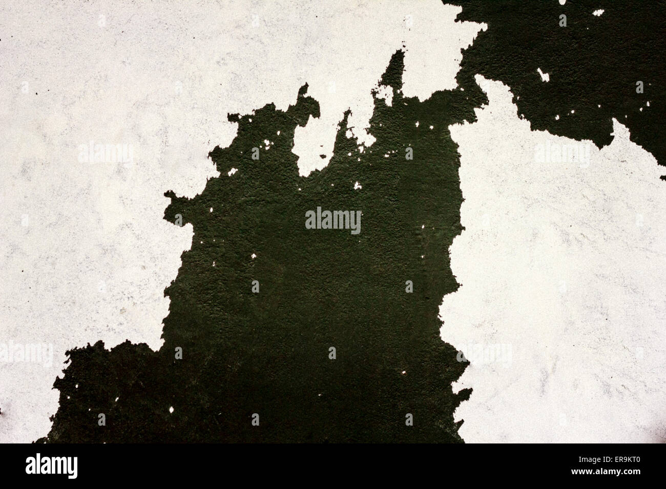 Scratched Green wall. Grunge background. (white and green Stock Photo ...