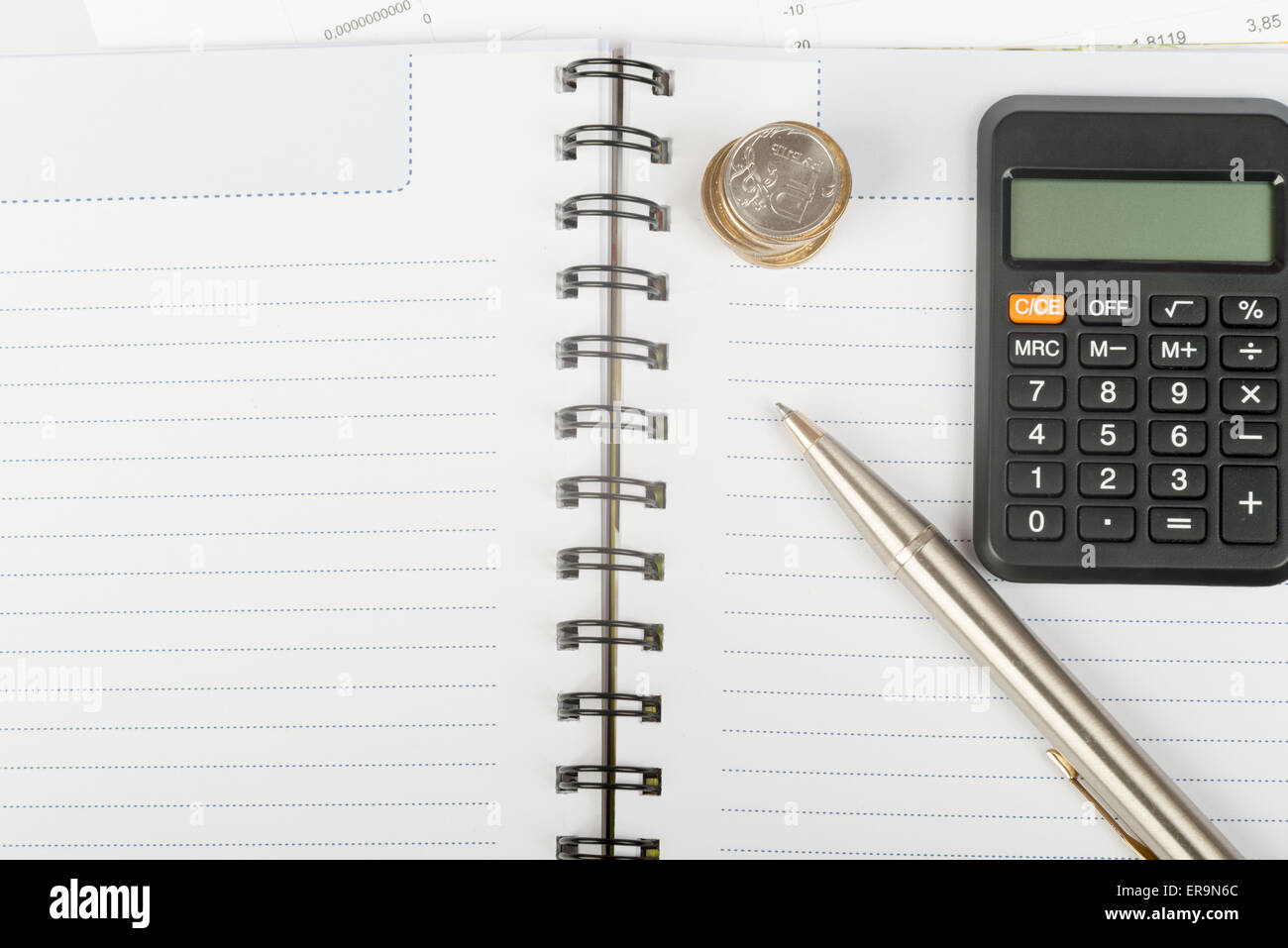 Ring bound notebook stripes blank paper piece copy book exercise book ...