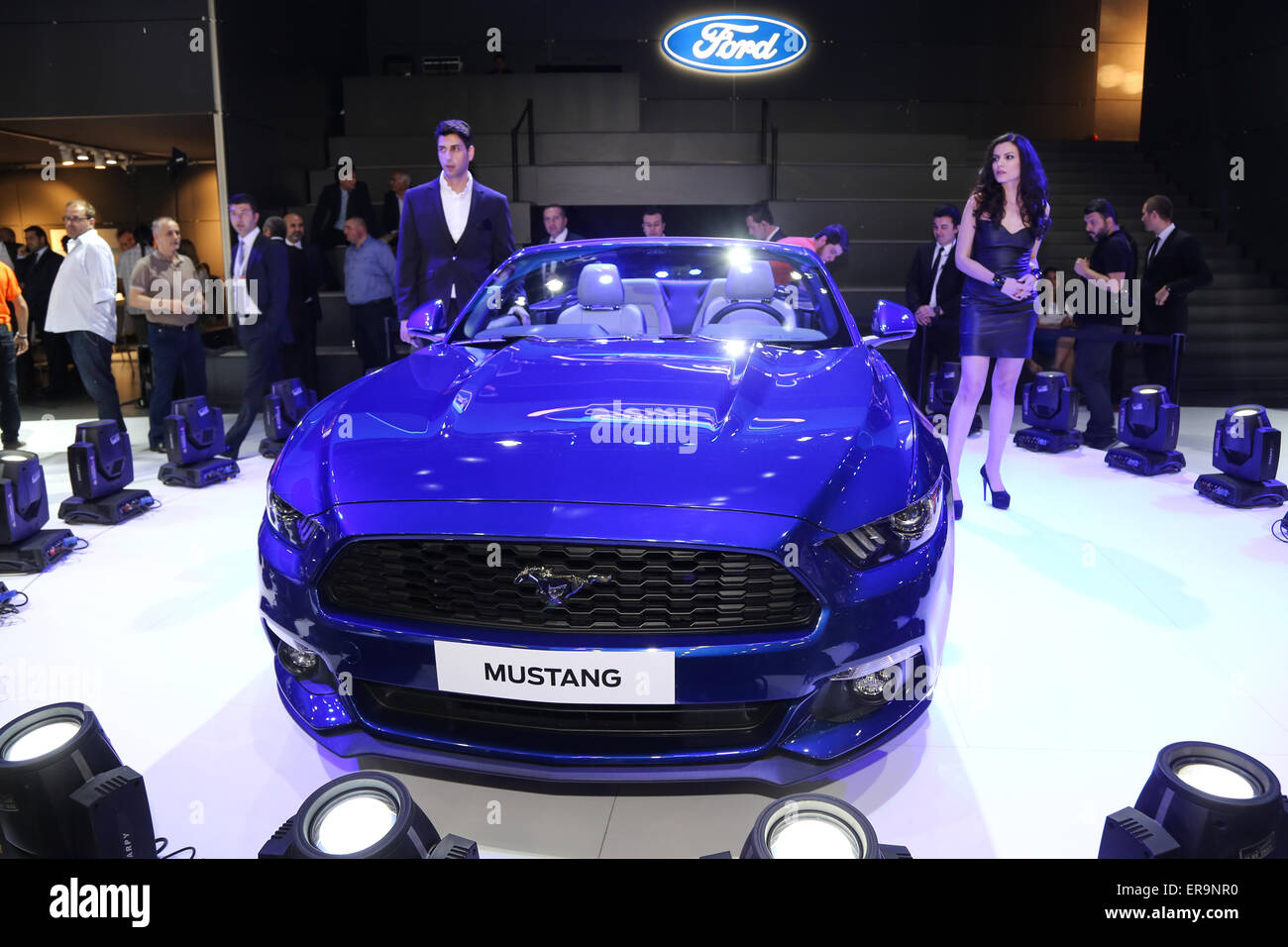 Sixth generation Ford Mustang Istanbul Autoshow 2015 Stock Photo - Alamy