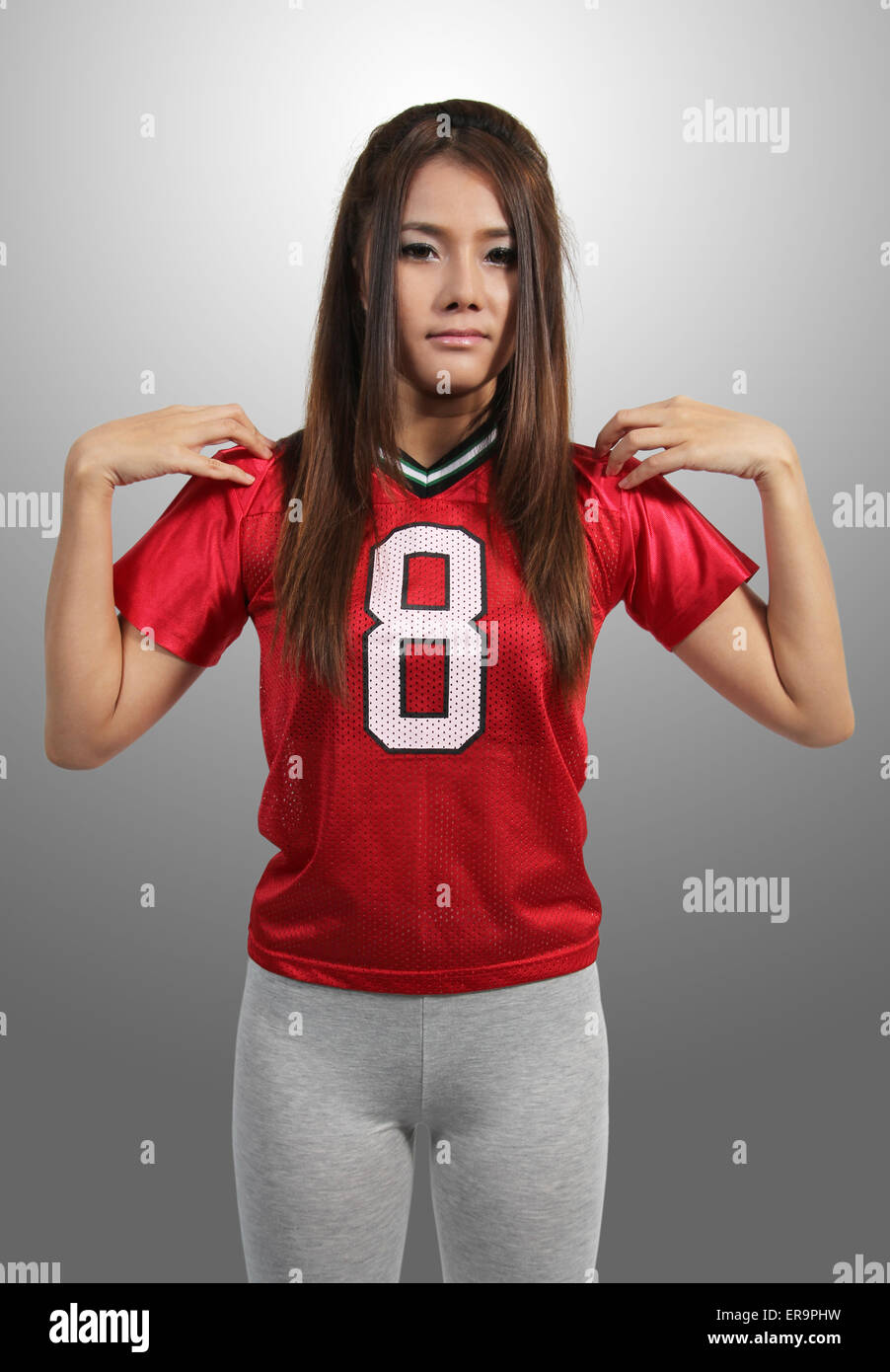 young asian woman in fitness clothes and exercite Stock Photo - Alamy