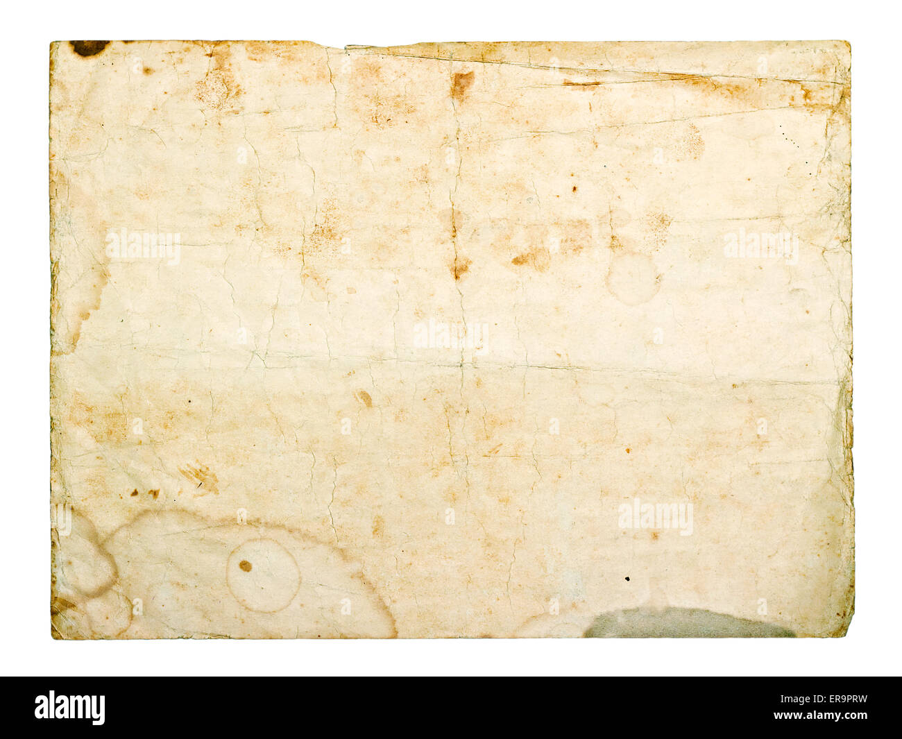 old vintage cardboard card isolated on white background Stock Photo - Alamy